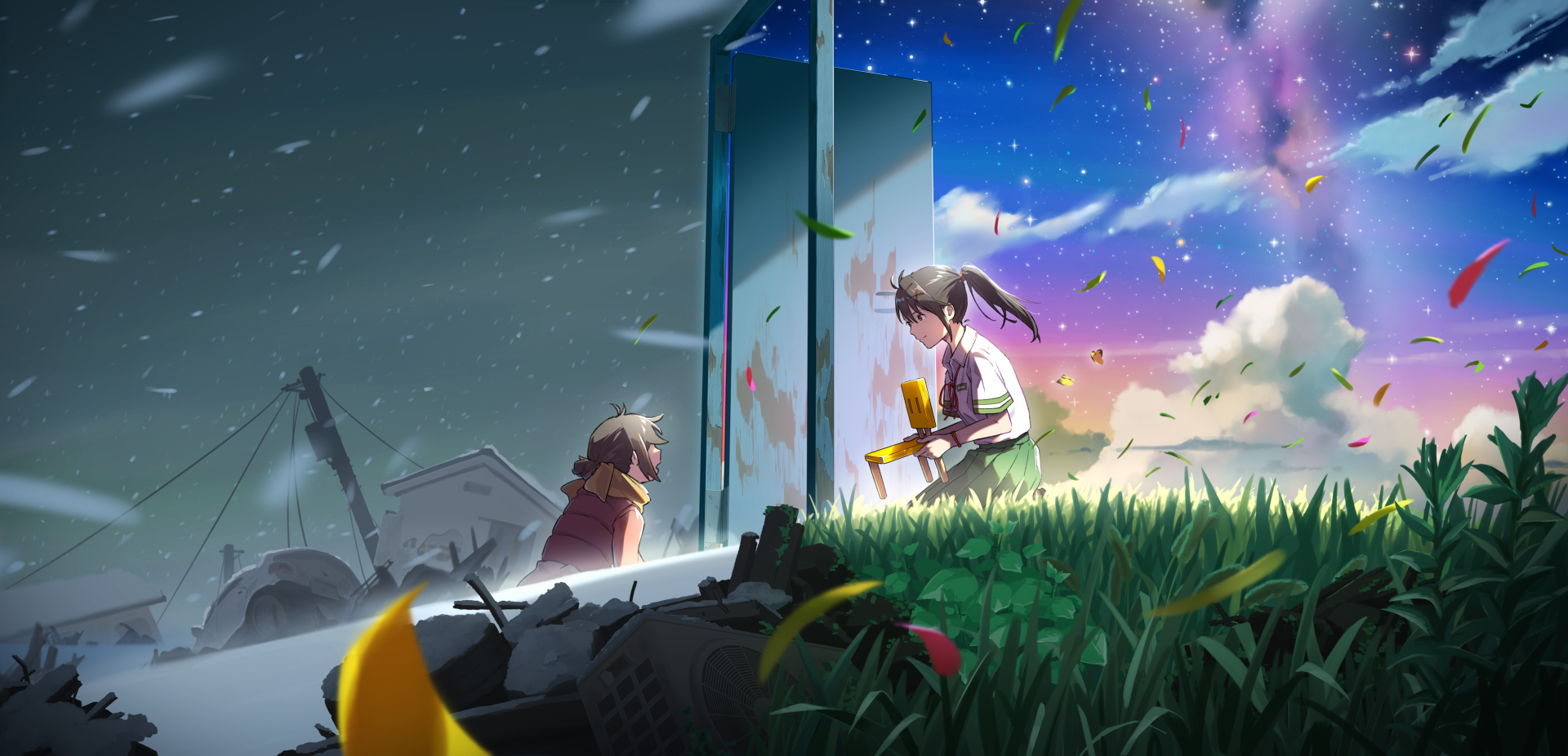 Suzume no Tojimari 4K: Suzume Iwato’s Epic Anime Moment in Ultra HD by あくたこ