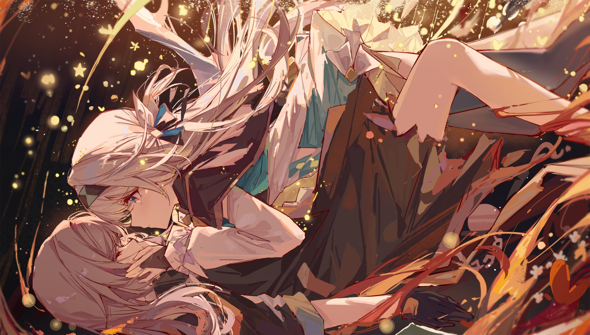 Stelle & Firefly: Radiant Duel in Honkai Star Rail HD Wallpaper by 鸦居