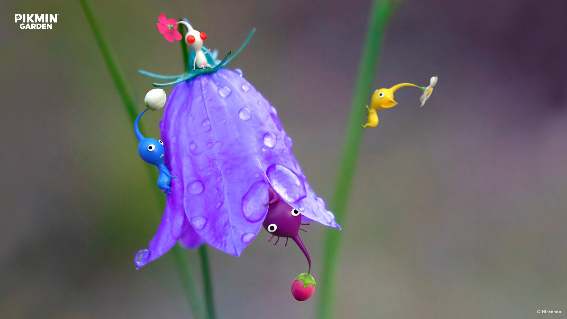 Pikmin 4K Ultra HD: Vibrant Garden Adventure Wallpaper