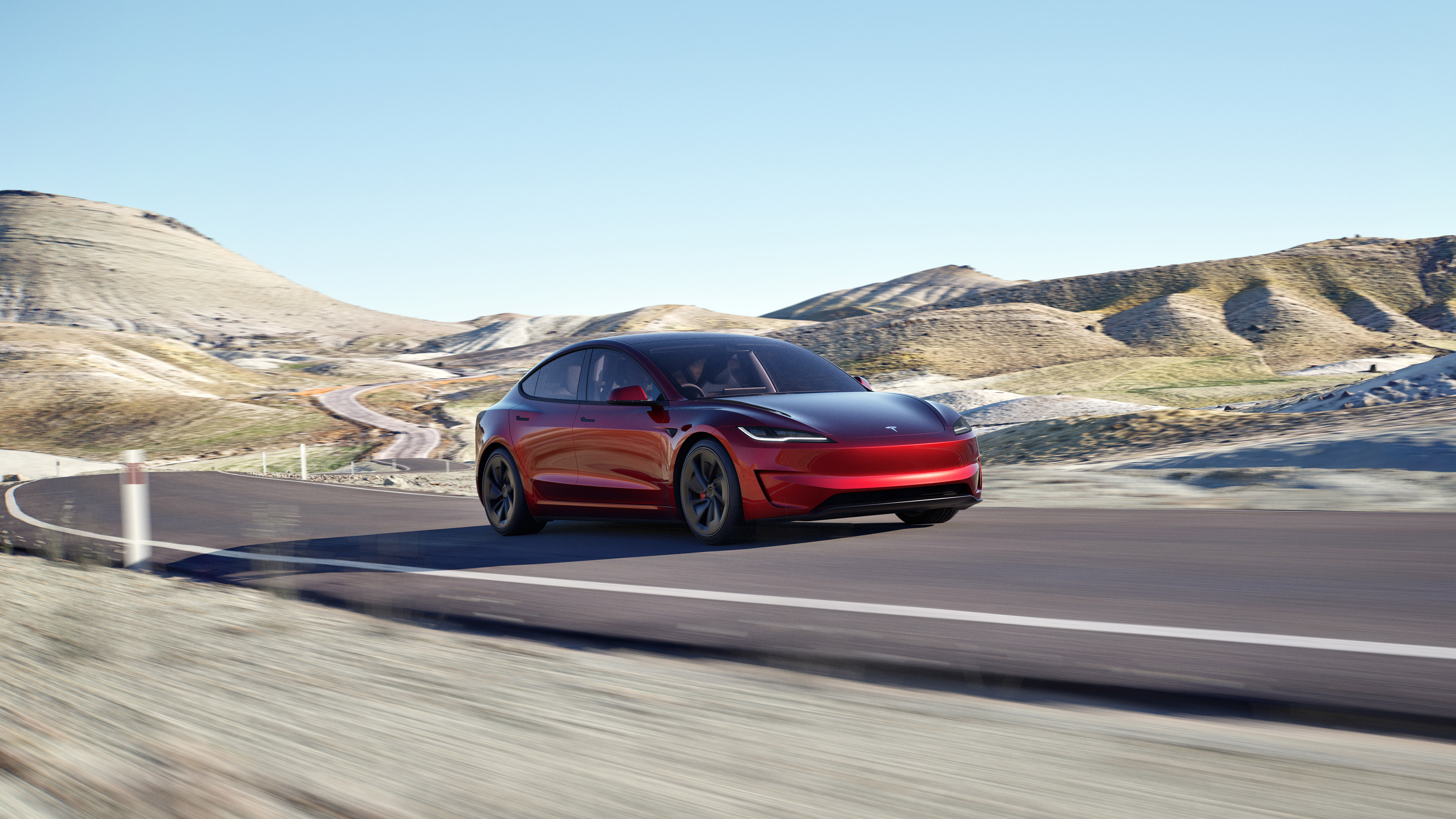 Download Free Tesla Model 3 Ultra HD Wallpaper