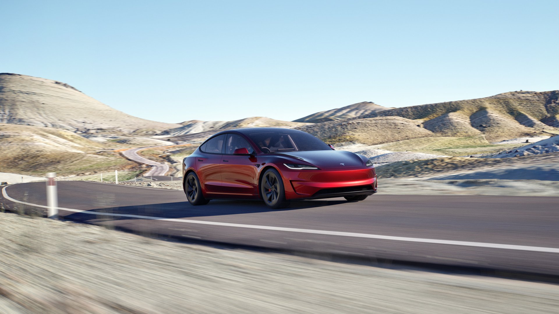 Download Free Tesla Model 3 Ultra HD Wallpaper