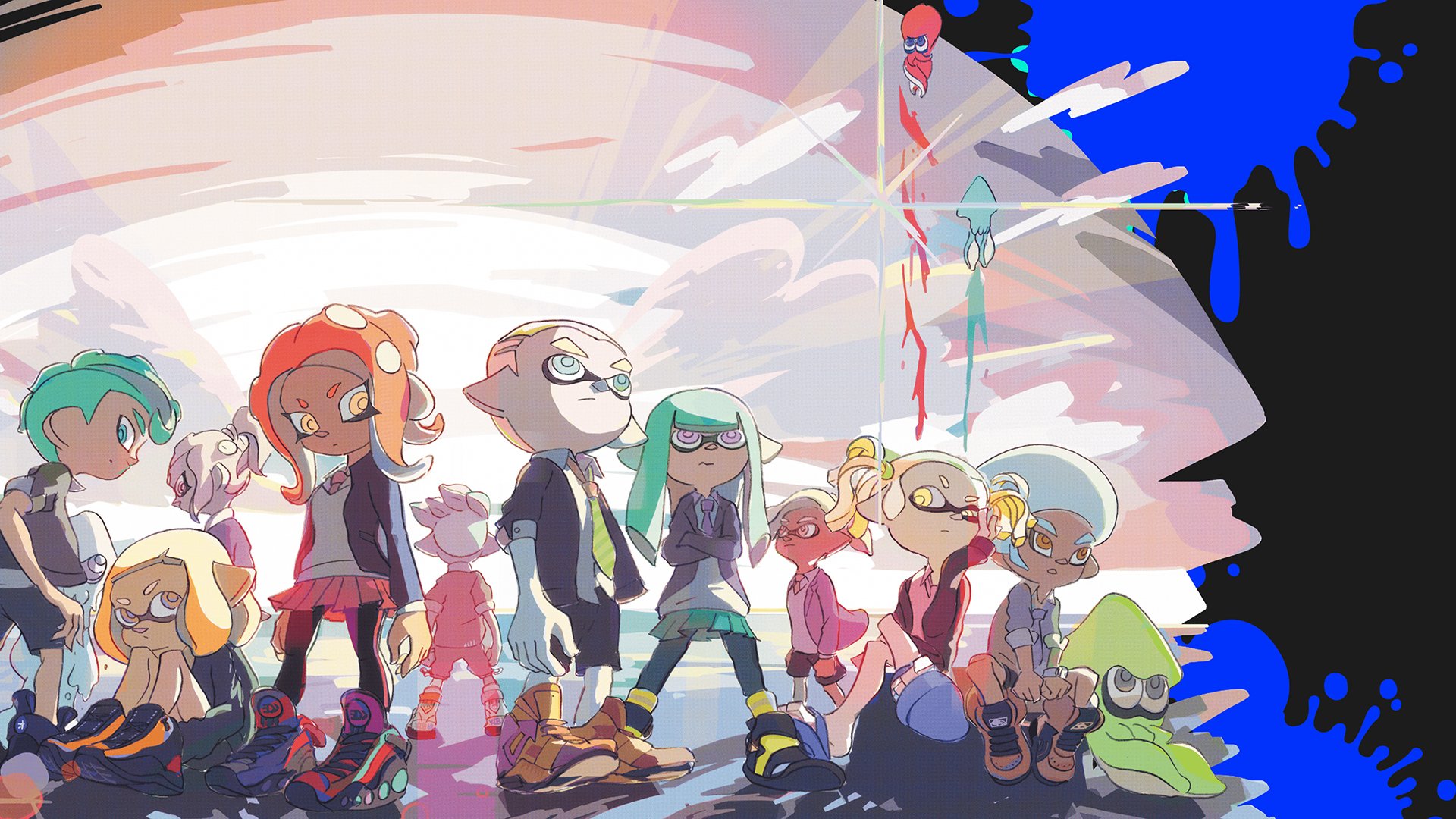 Splatoon Squad HD: Vibrant Ink Battle Wallpaper