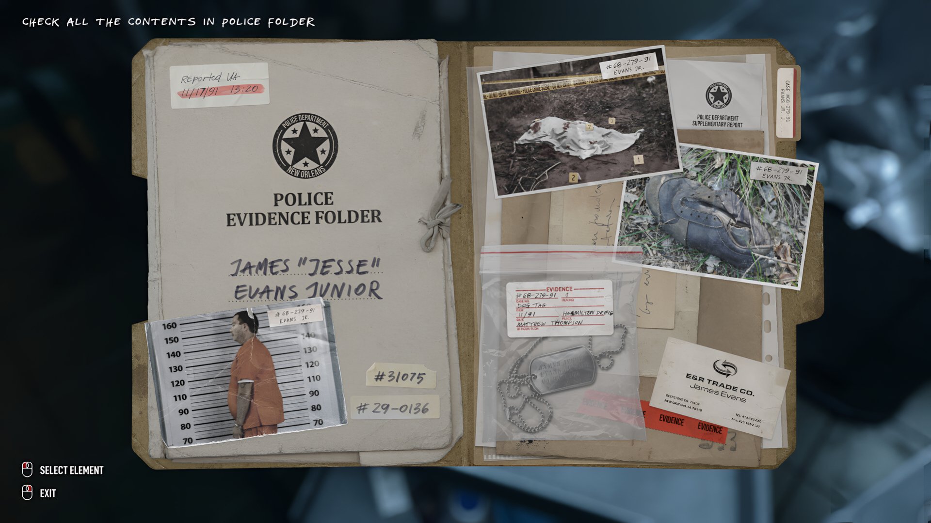 Autopsy Simulator: Evidence Folder HD Wallpaper