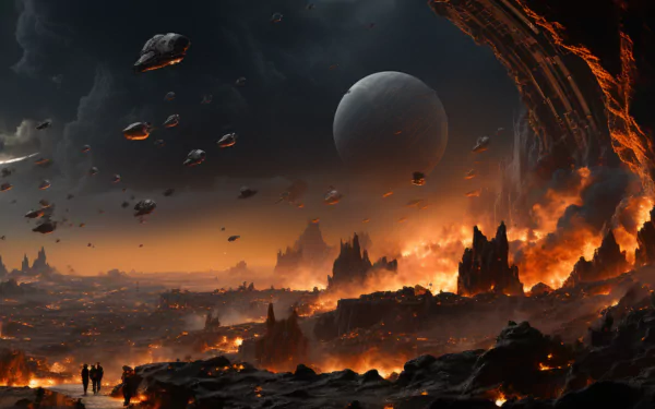 Vista of an Alien World - 4K Ultra HD Wallpaper by robokoboto