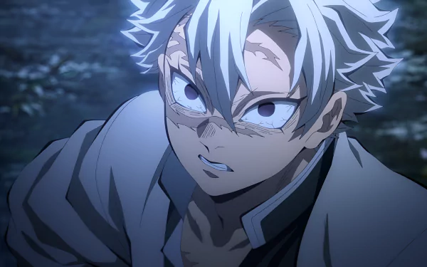 Kimetsu no Yaiba 4K - Sanemi's Fierce Wind Wallpaper