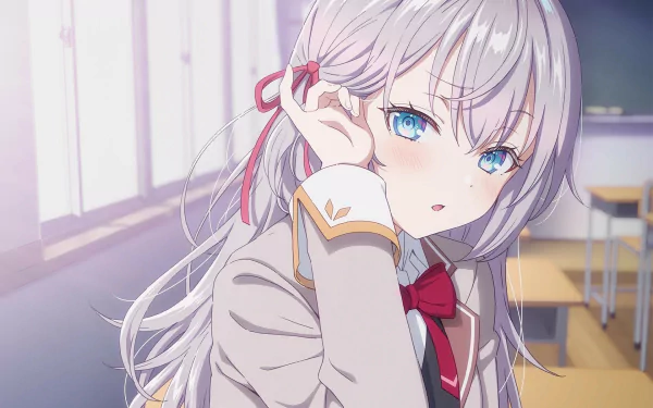 Alisa Kujou 2025 HD: Alya's Hidden Feelings in Russian Anime Wallpaper