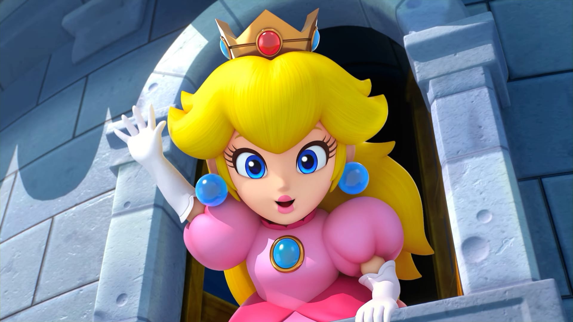 Princess Peach Shines in Super Mario RPG HD Wallpaper (2023)