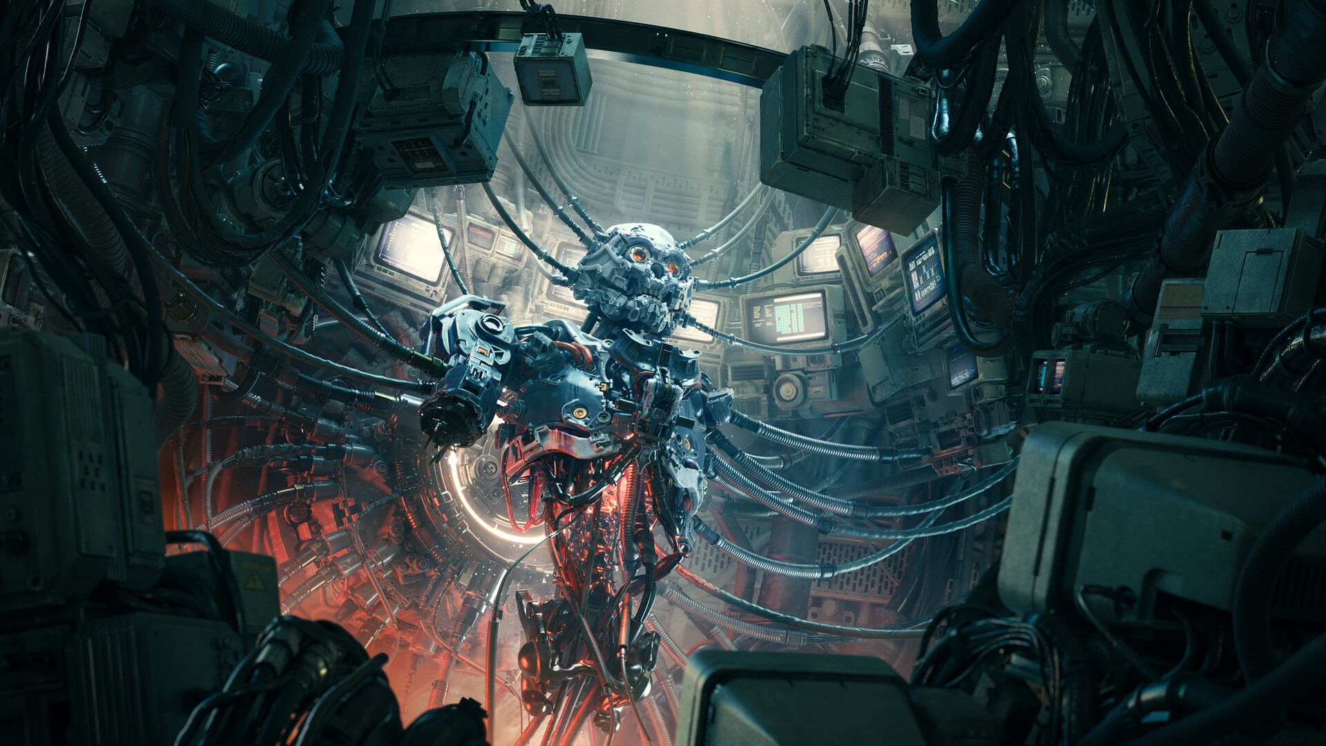 Download Robot Sci Fi Artistic Digital Art HD Wallpaper by Tomi Väisänen