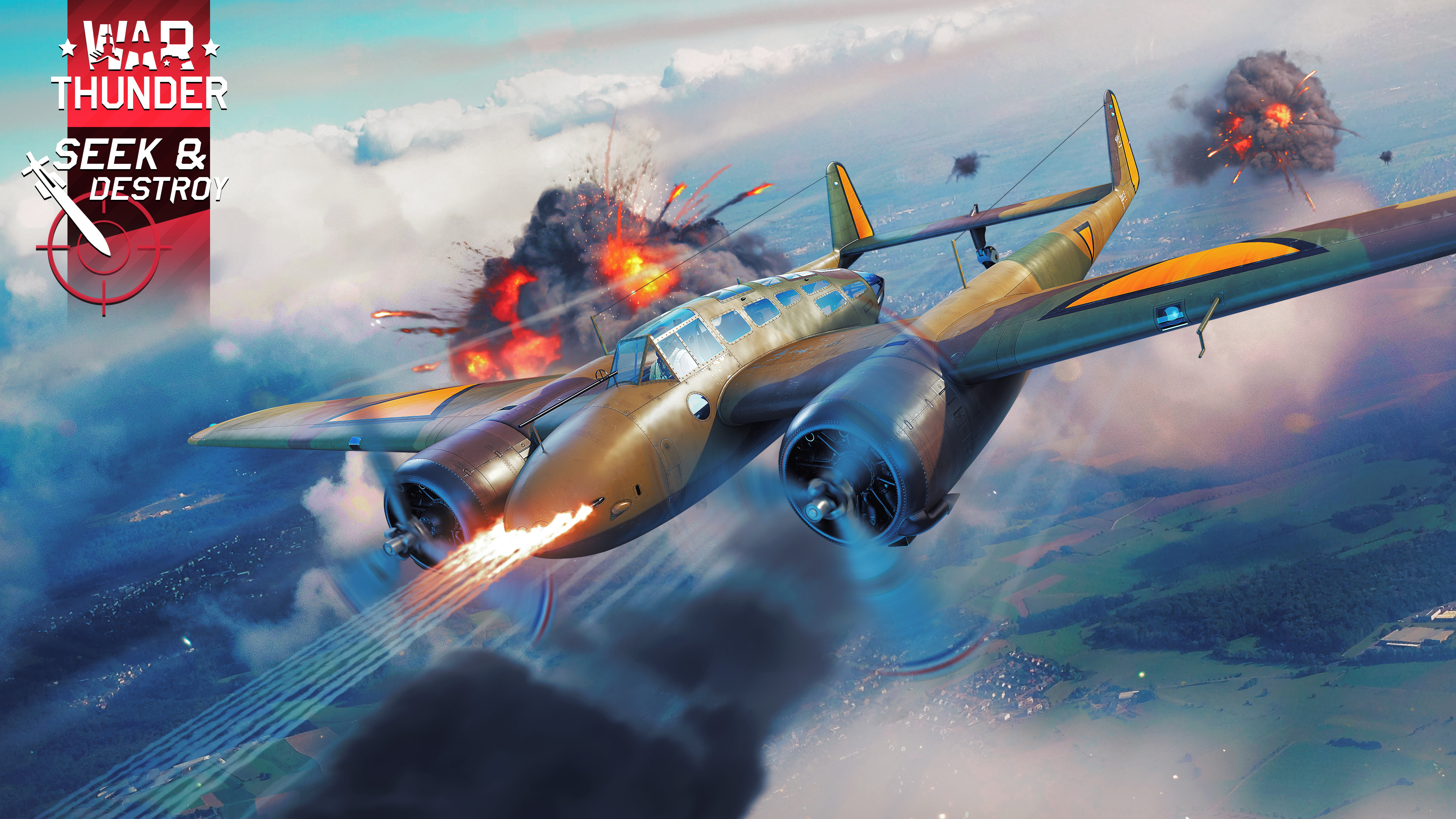 War Thunder Bomber: 4K Ultra HD Military Wallpaper