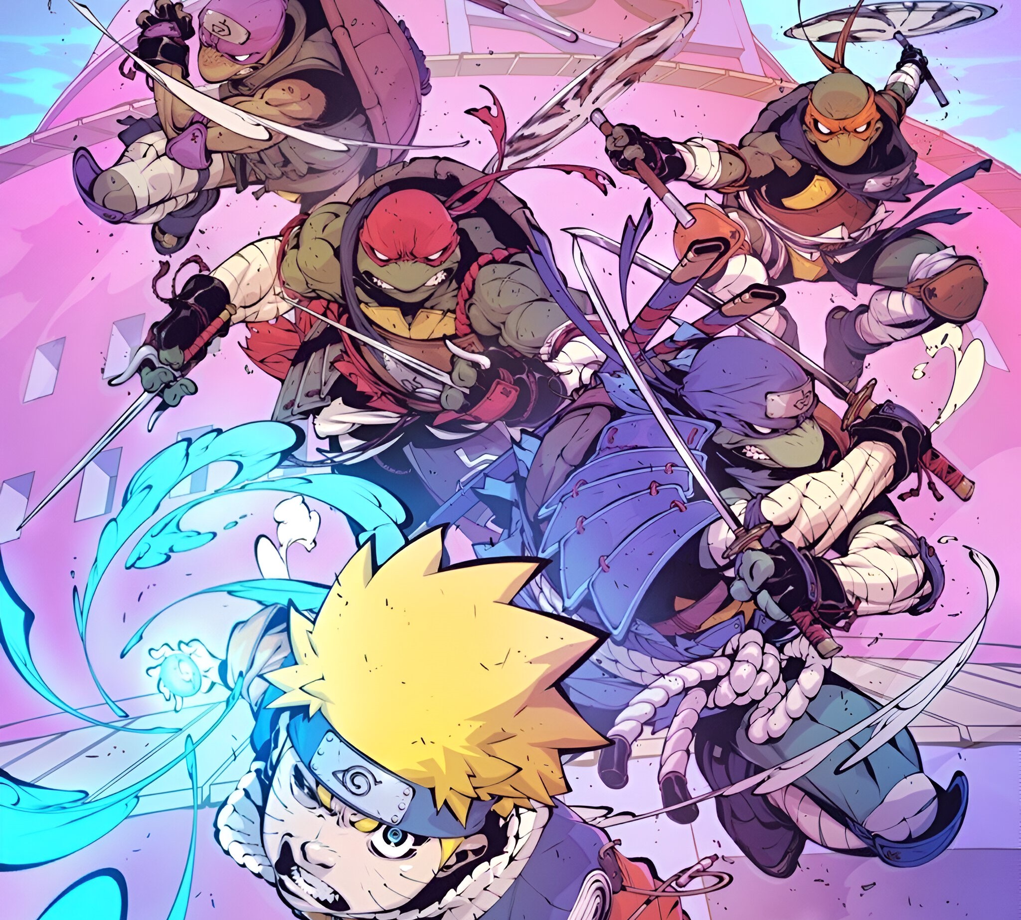 Heroes Unite: Naruto & Teenage Mutant Ninja Turtles Anime Showdown HD ...