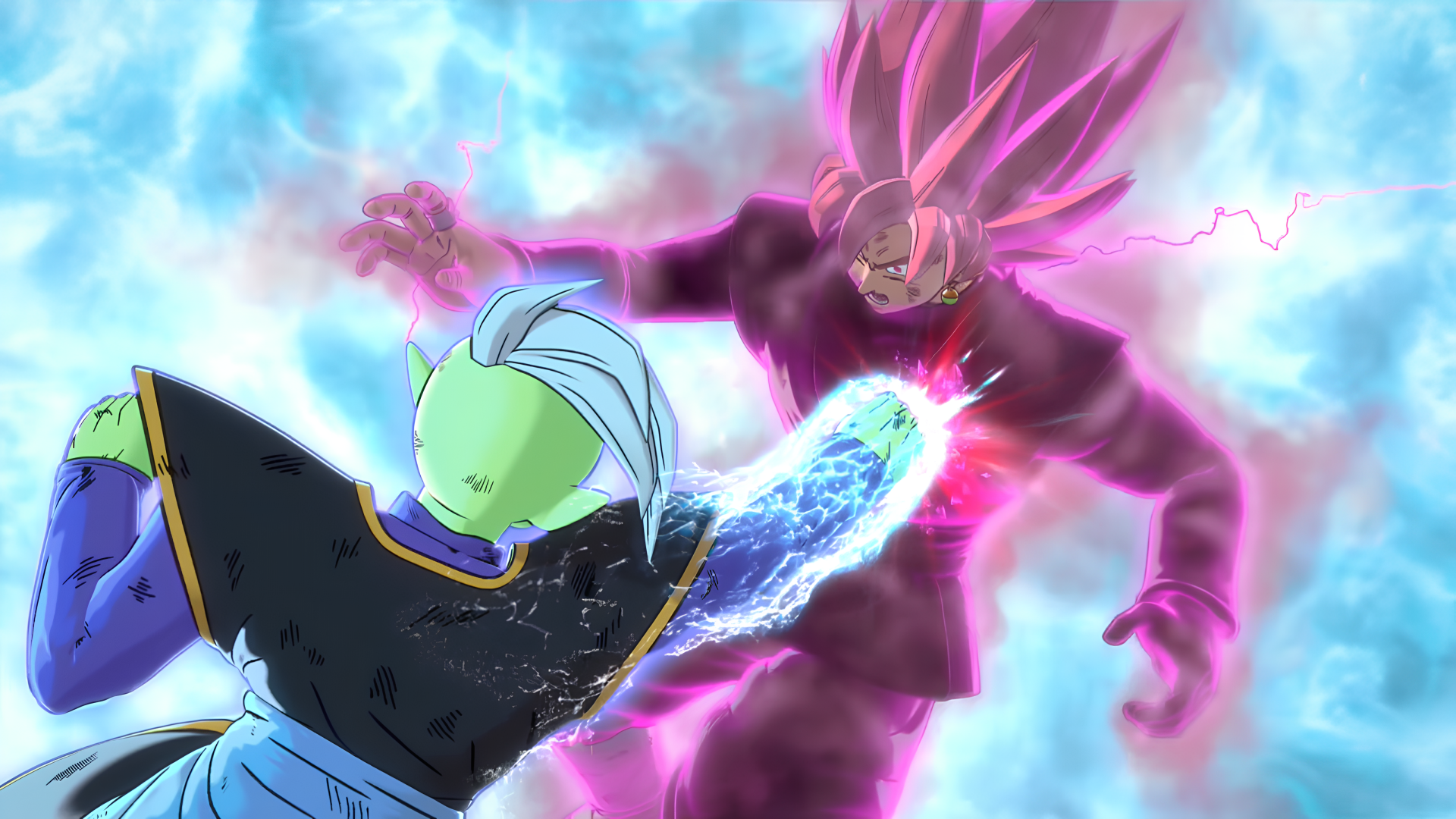 Epic Battle: Super Saiyan Rosé vs. Zamasu - 4K Ultra HD Wallpaper ...