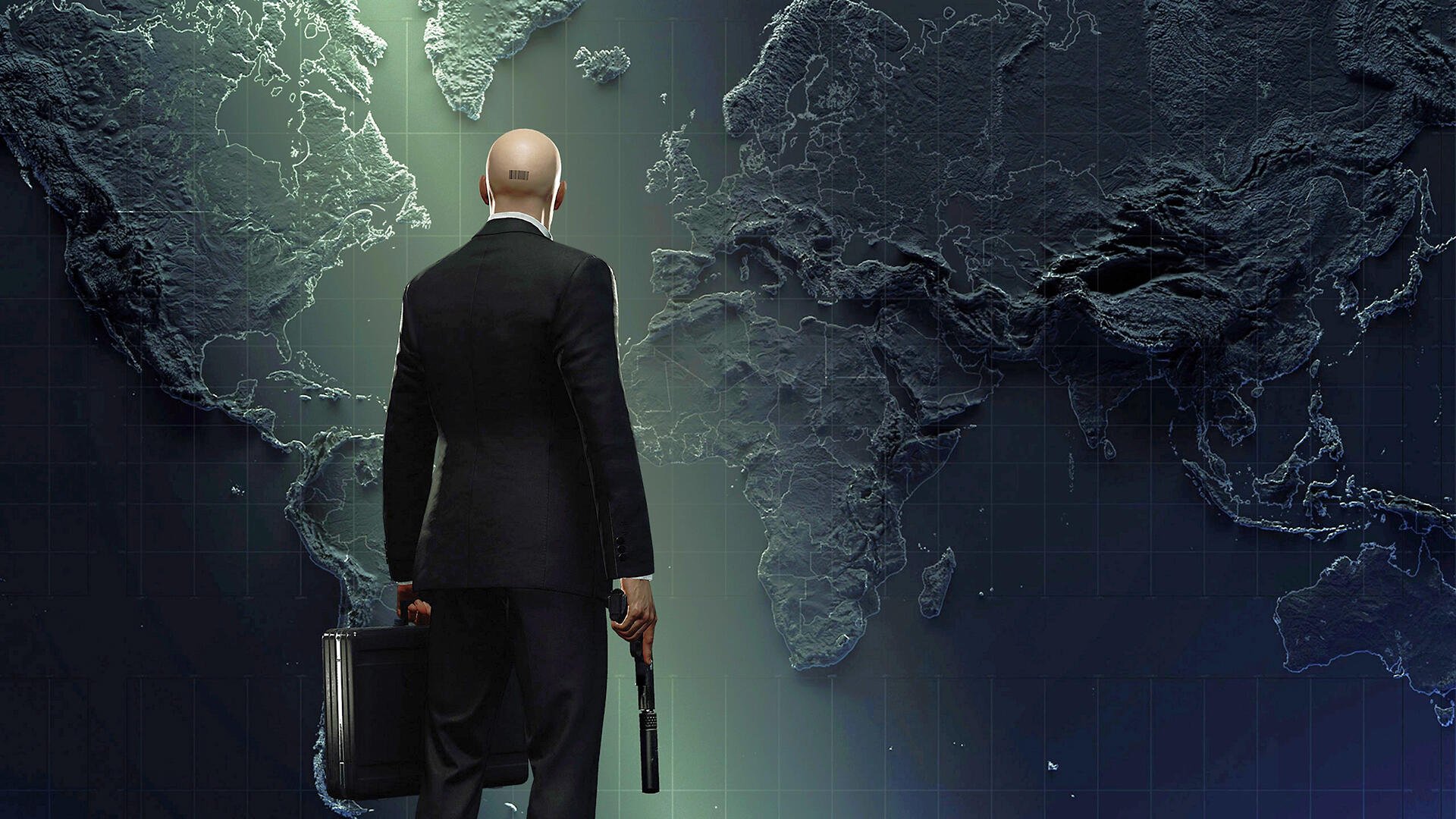 Hitman: Global Contract | Silhouette Operative HD | World Target Wallpaper