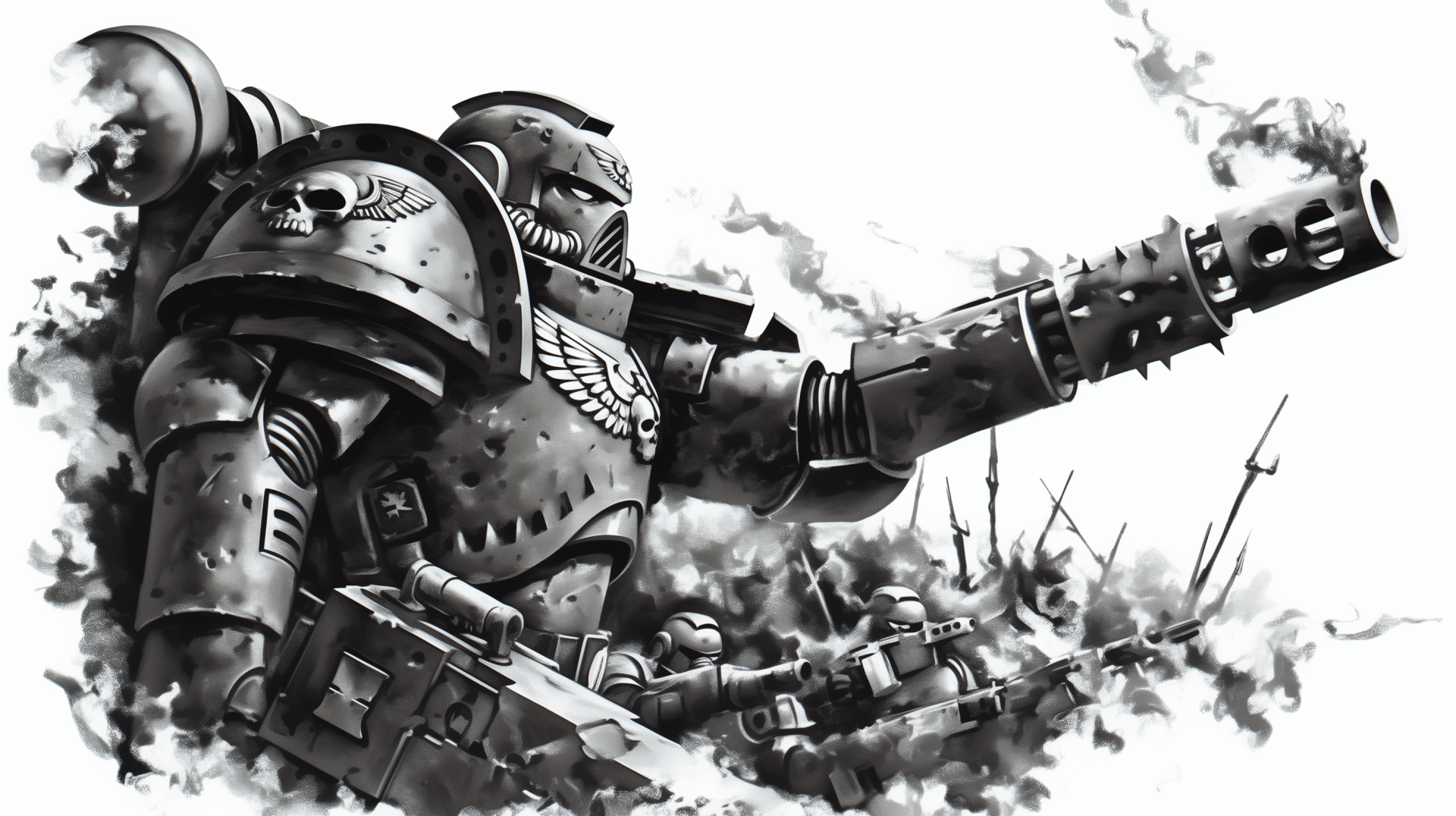 Epic Warhammer 40k HD Wallpaper: Armored Bravery Unleashed by patrika ...