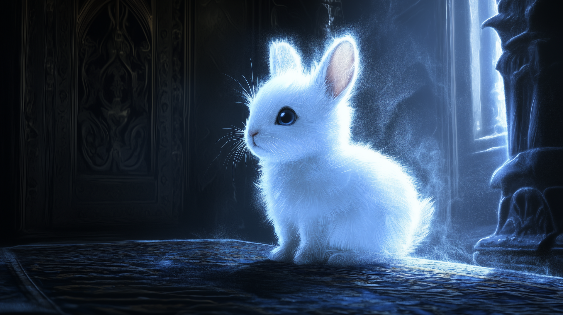 Fantasy Rabbit: Enchanted HD Wallpaper by patrika