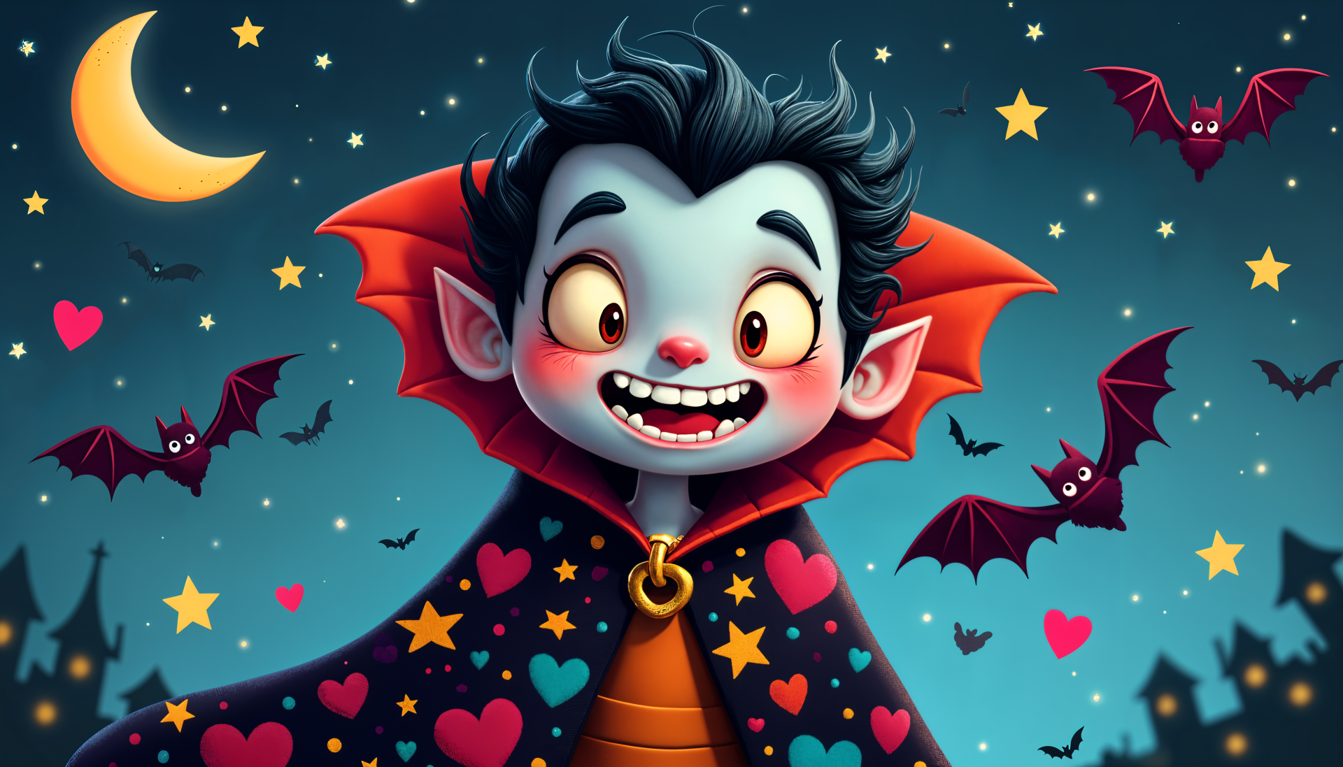 Charming Vampire: A 4K Ultra HD Wallpaper Adventure by QuantumCurator