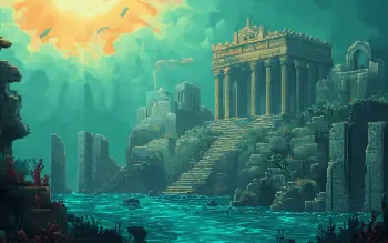 Atlantis Mythology Wallpaper Lost City Of Atlantis Or Mystery Legend