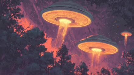 UFO Invasion - Desktop Wallpapers, Phone Wallpaper, PFP, Gifs, and More!