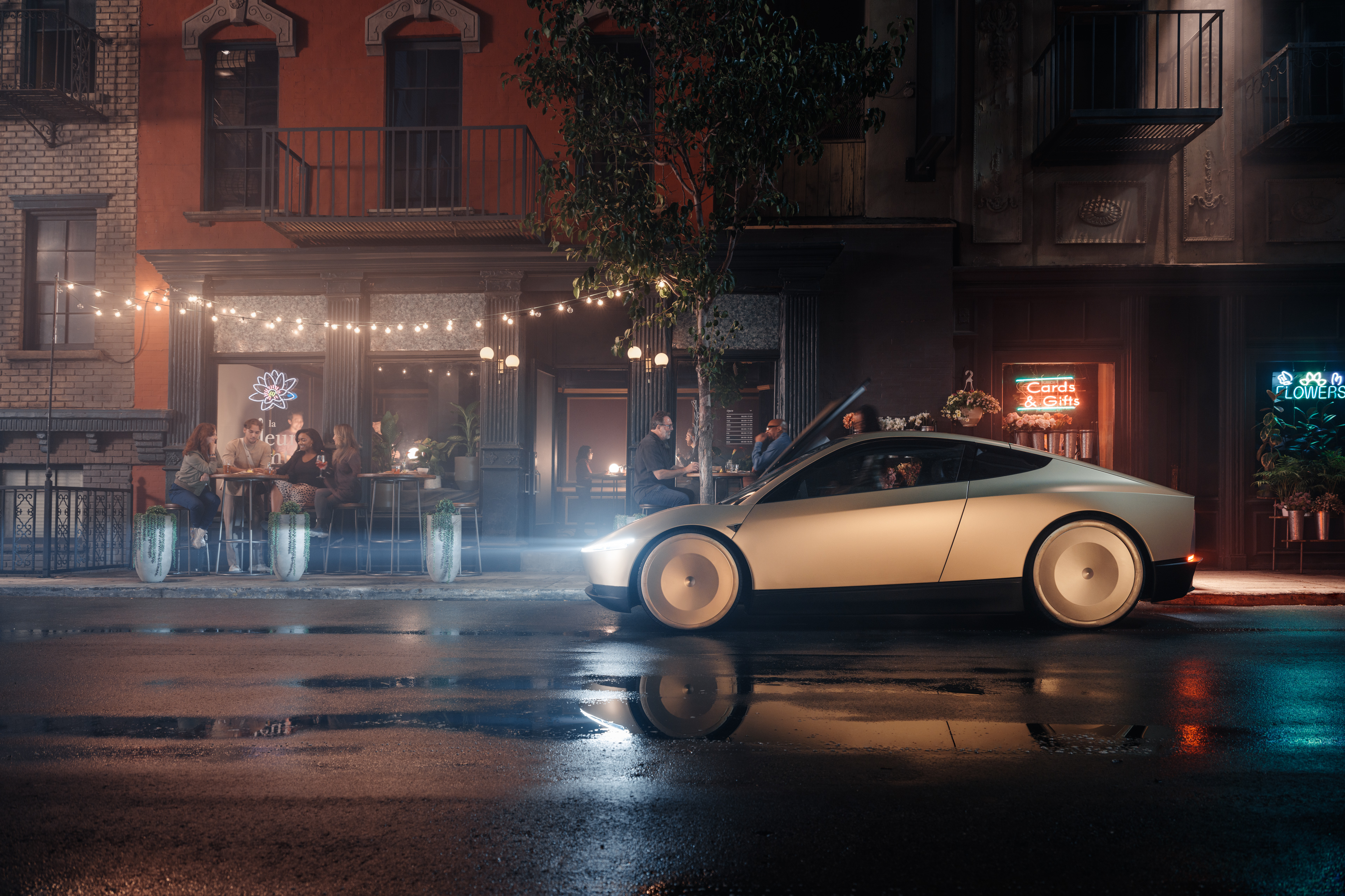 4K Ultra HD Tesla Cybercab: The Future of Robotaxi Innovation