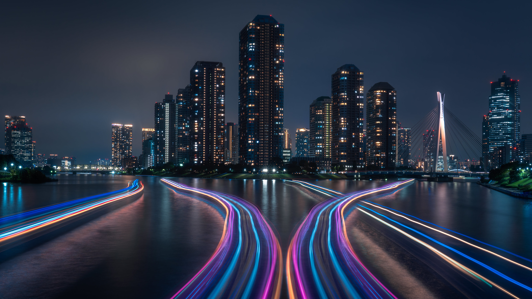 Download City At Night HD Wallpaper