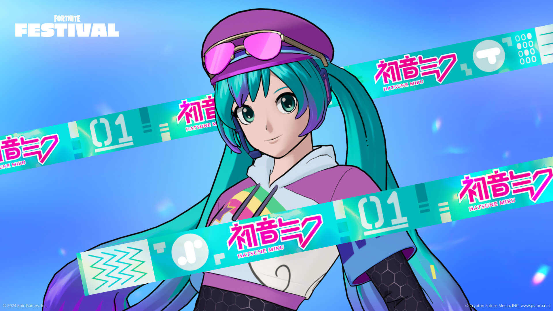 Download Video Game Fortnite Hatsune Miku Anime HD Wallpaper