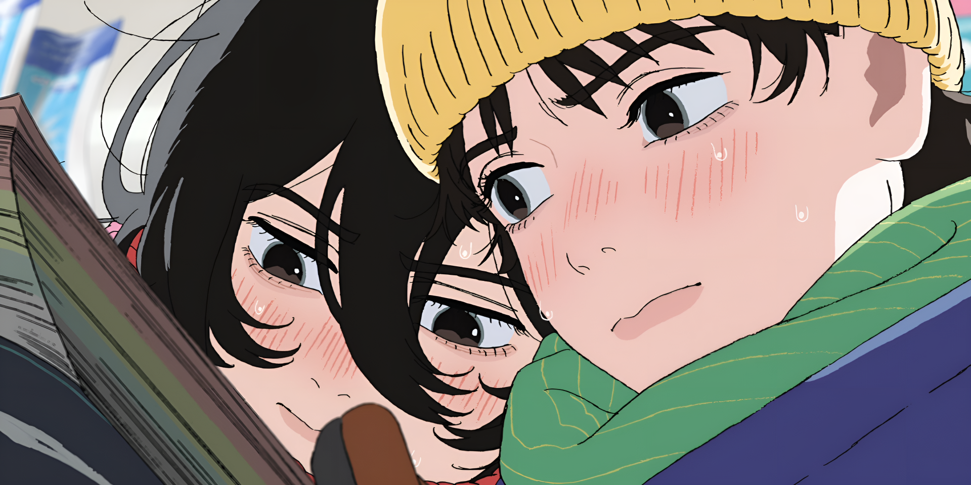 Look Back Anime HD Wallpaper – Ayumu Fujino & Kyomoto Movie Scene