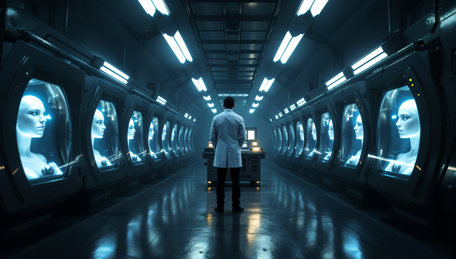 4K Ultra HD Wallpaper: Inside the Cloning Facility by QuantumCurator