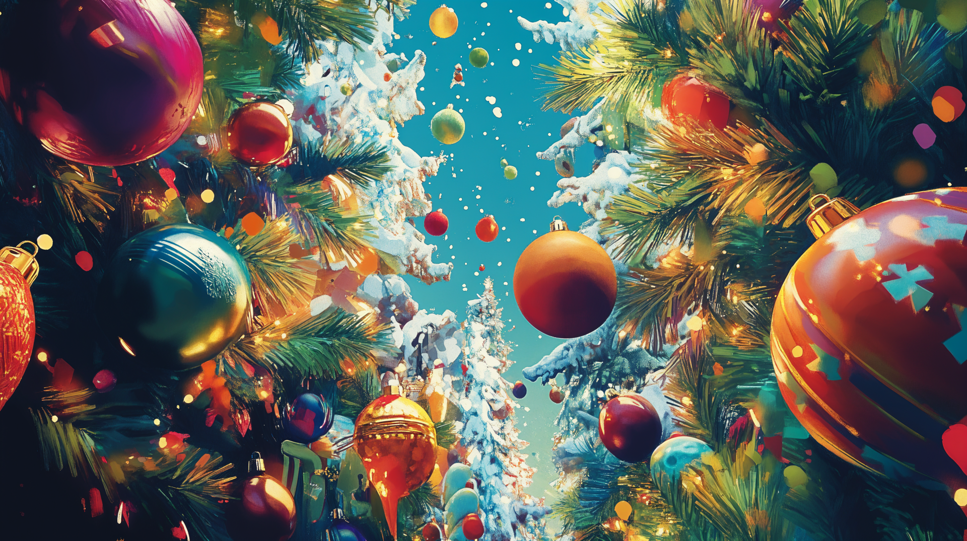 Vibrant Christmas Joy - 4K Ultra HD Wallpaper by robokoboto