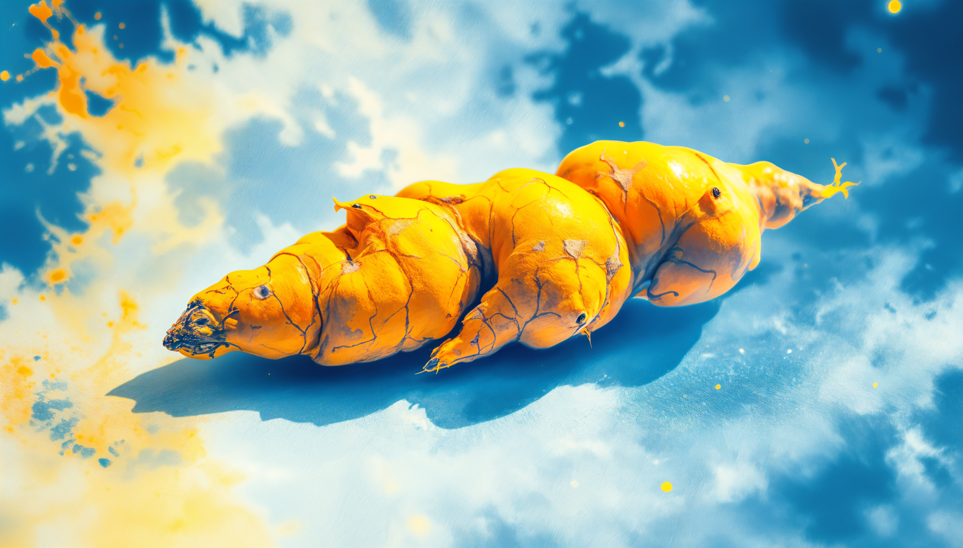 Vibrant Turmeric Delight - 4K Ultra HD Wallpaper by QuantumCurator