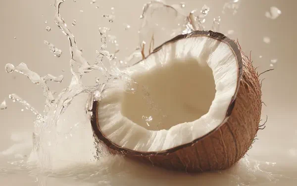 Refreshing Coconut Water 4K Ultra HD Wallpaper by robokoboto