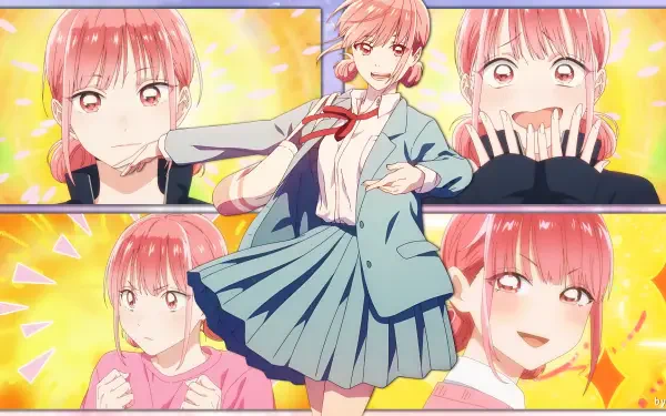 Download Anime Blue Box Chinatsu Kano Hina Chouno 4k Ultra HD Wallpaper