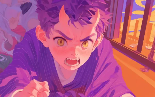 [40+] Purple Anime Wallpapers