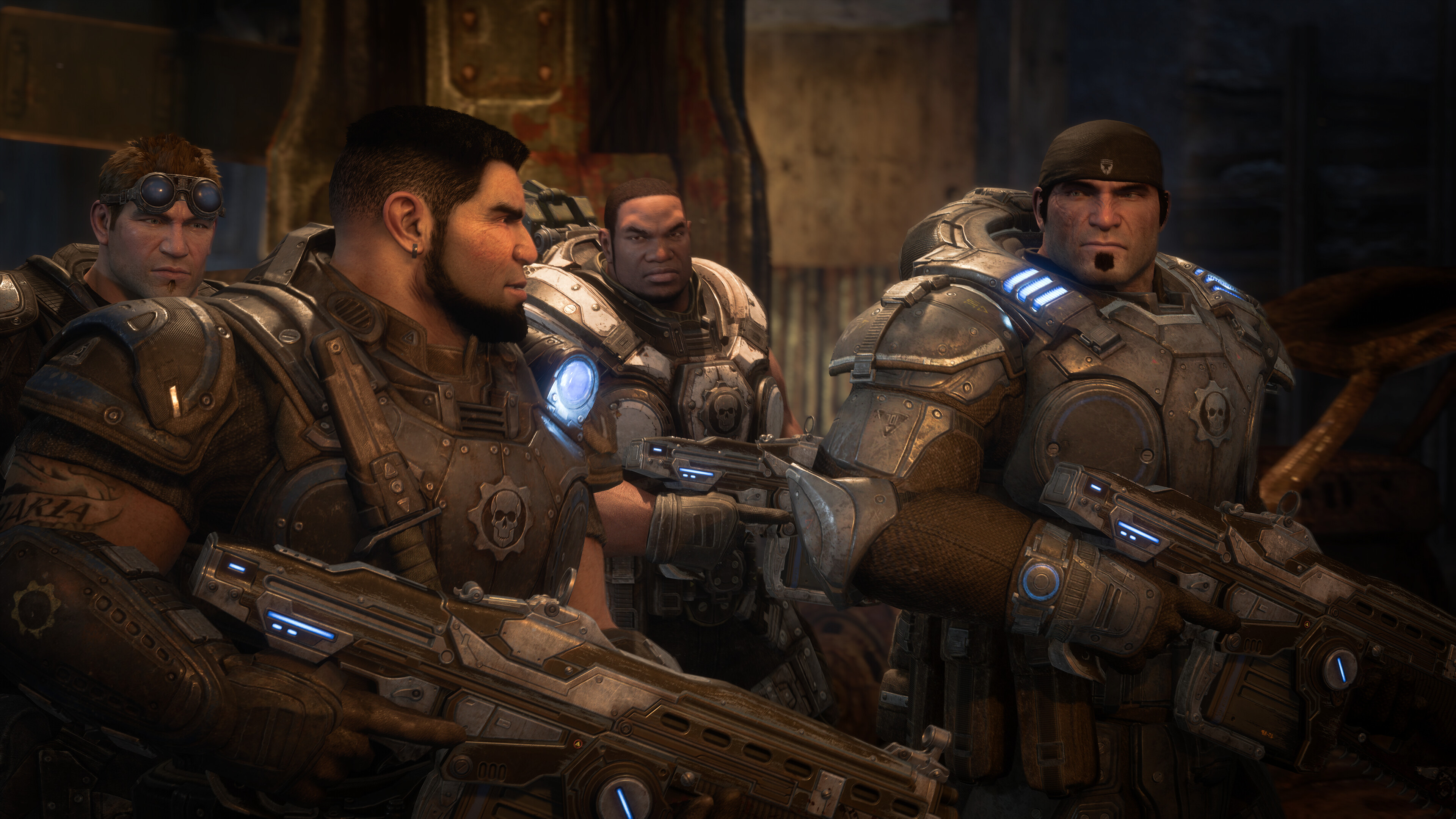 Gears of War: Reloaded 4K Ultra HD Wallpaper - Epic Battle Ready Soldiers