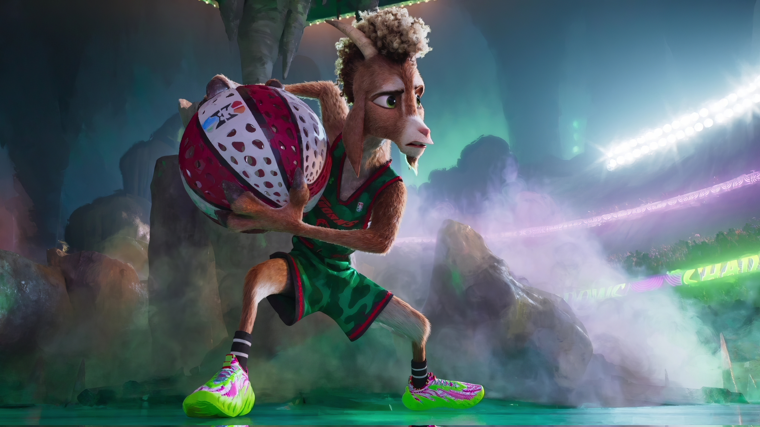 Goat (2026) HD Movie Wallpaper – Dynamic Sports Animation