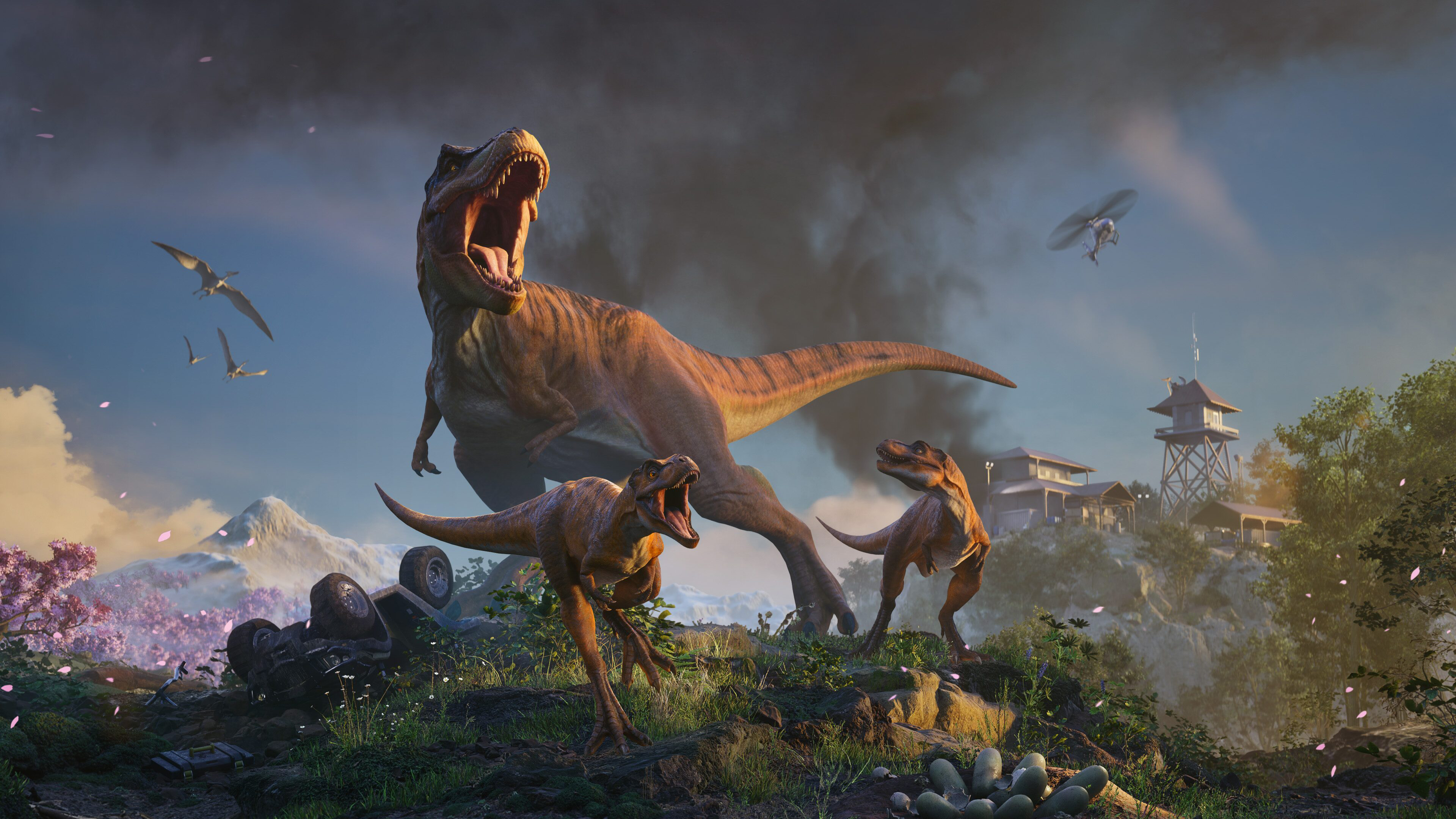 Jurassic World: Evolution 4K Ultra HD Dino Adventure Wallpaper
