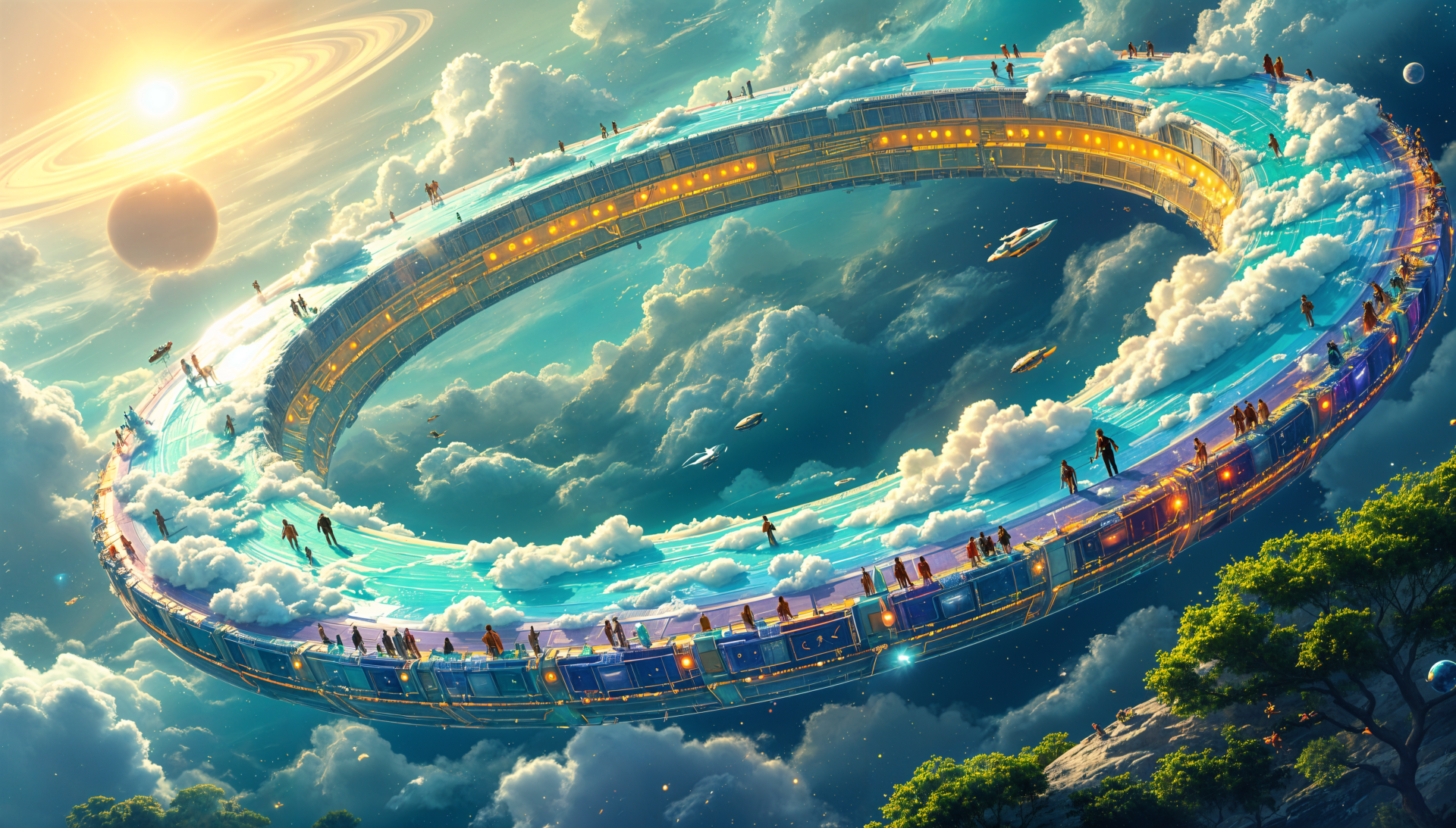 Stunning Ringworld: A 4K Ultra HD Journey Through the Clouds by ...