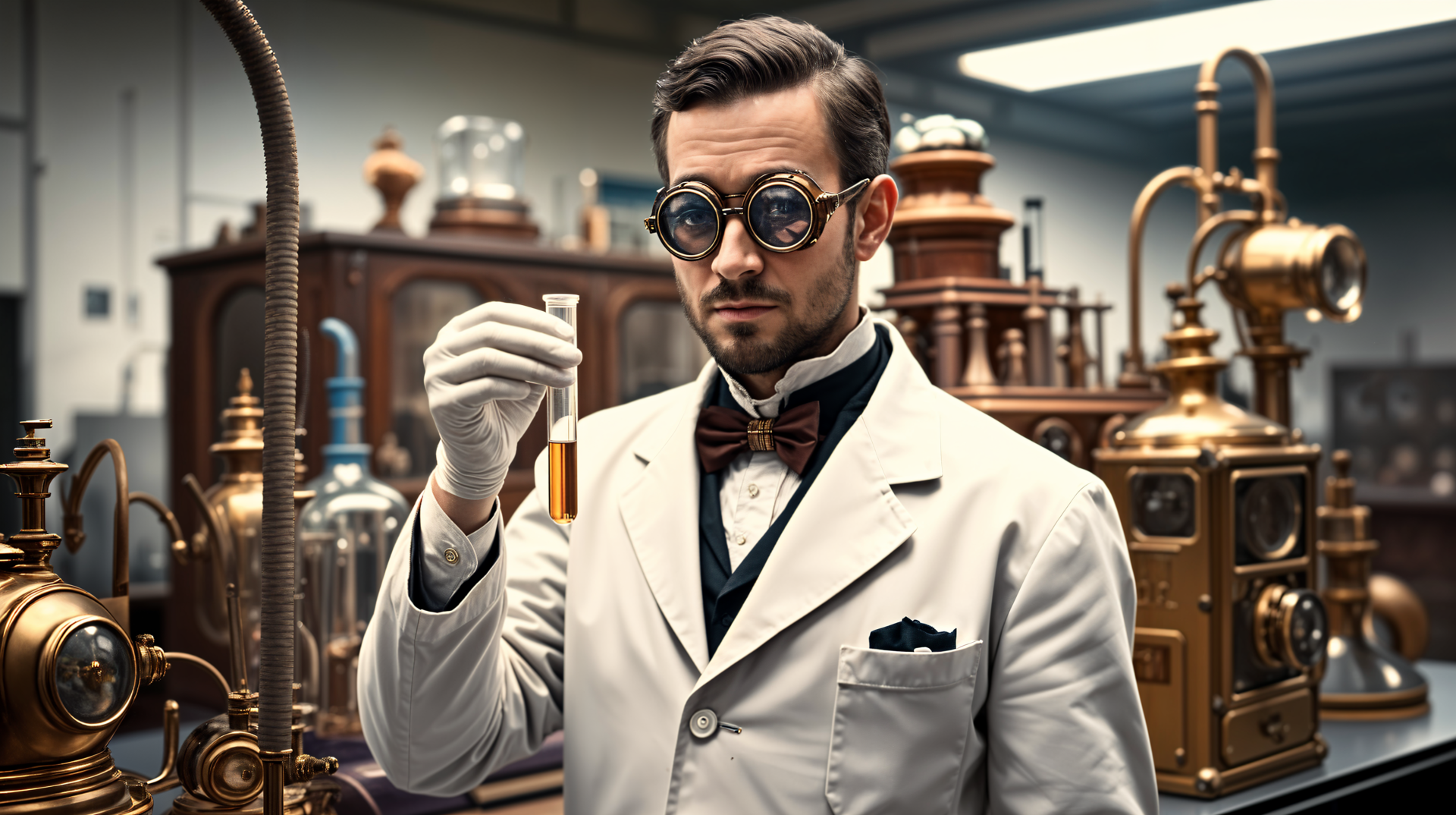 Innovative Scientist in 4K Ultra HD Wallpaper by QuantumCurator