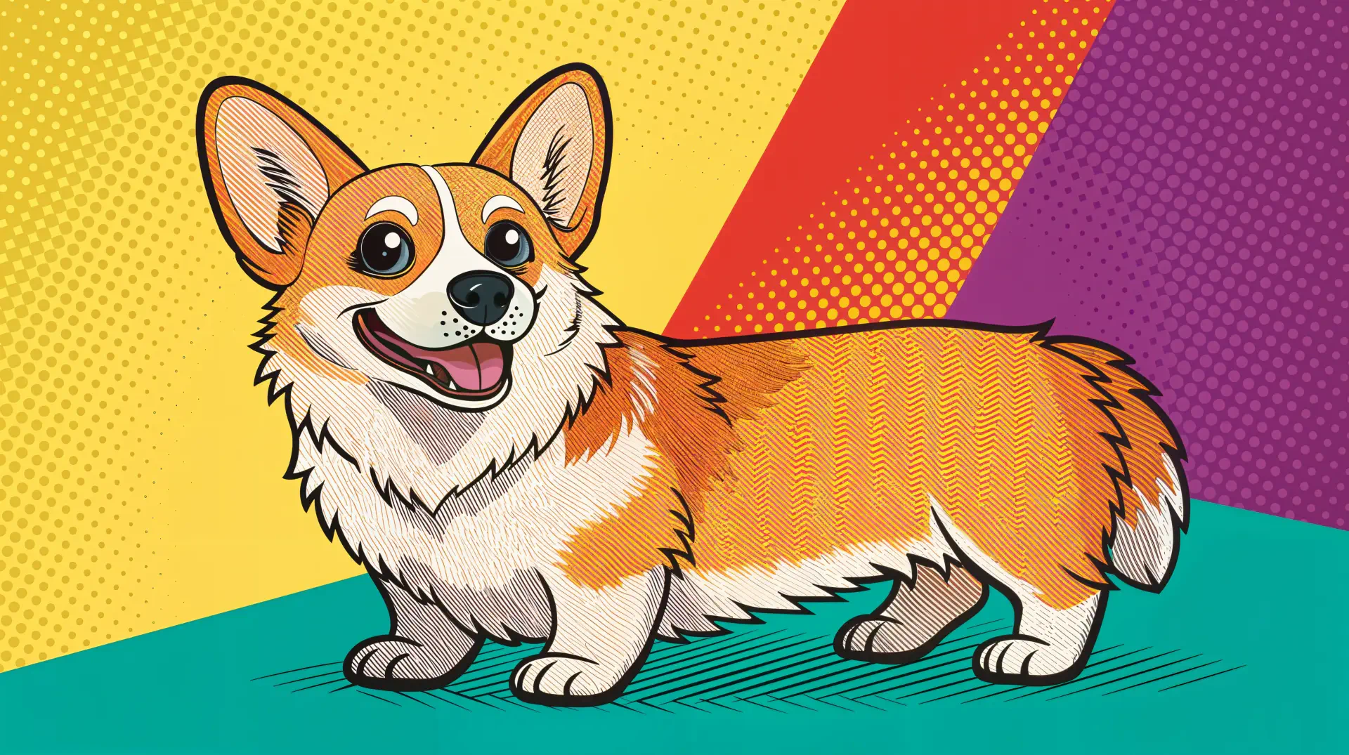 Corgi Delight: A 4K Ultra HD Wallpaper by QuantumCurator