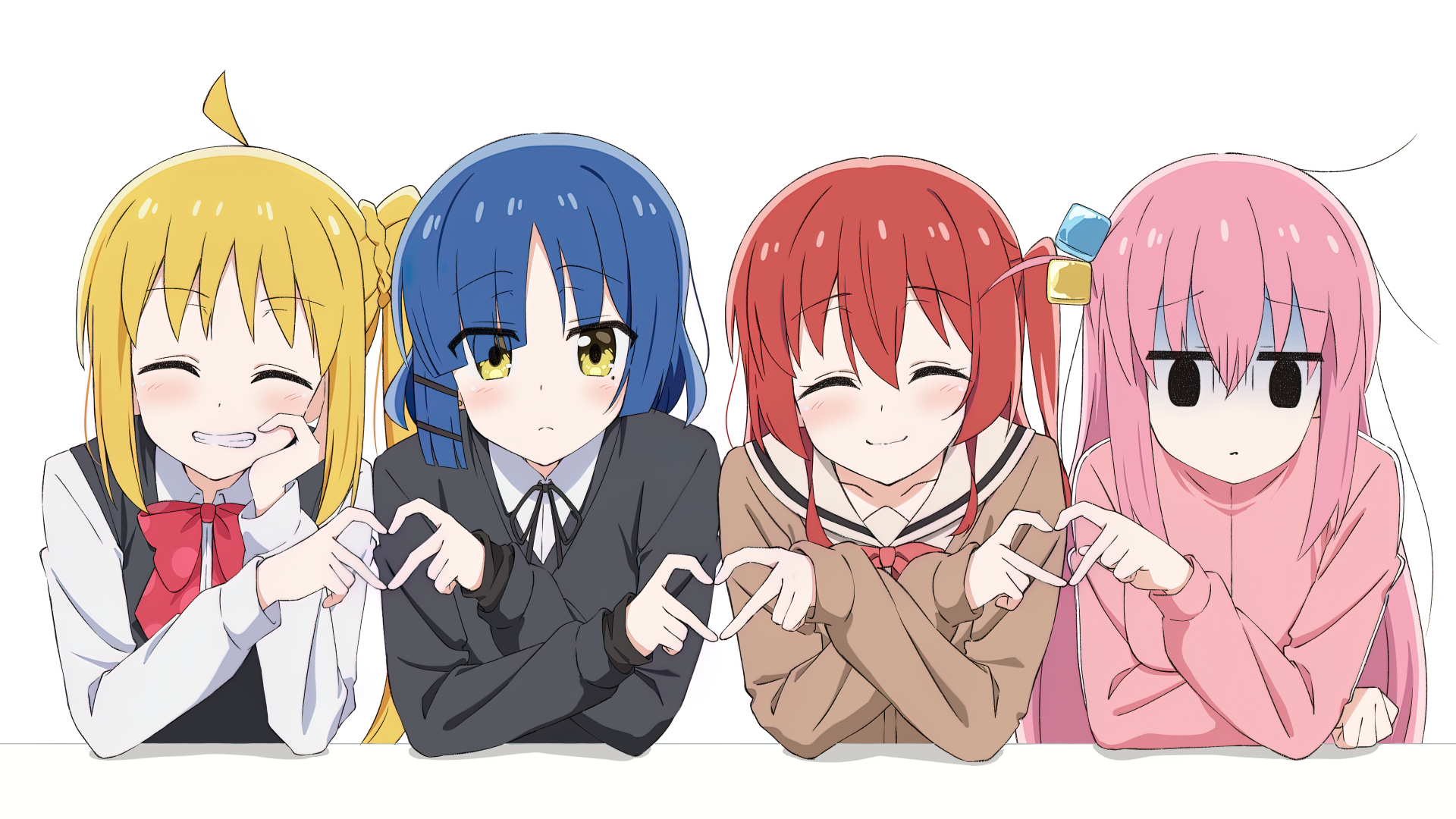 Bocchi the Rock! 4K Ultra HD Vibrant Wallpaper – Cute Band Vibes