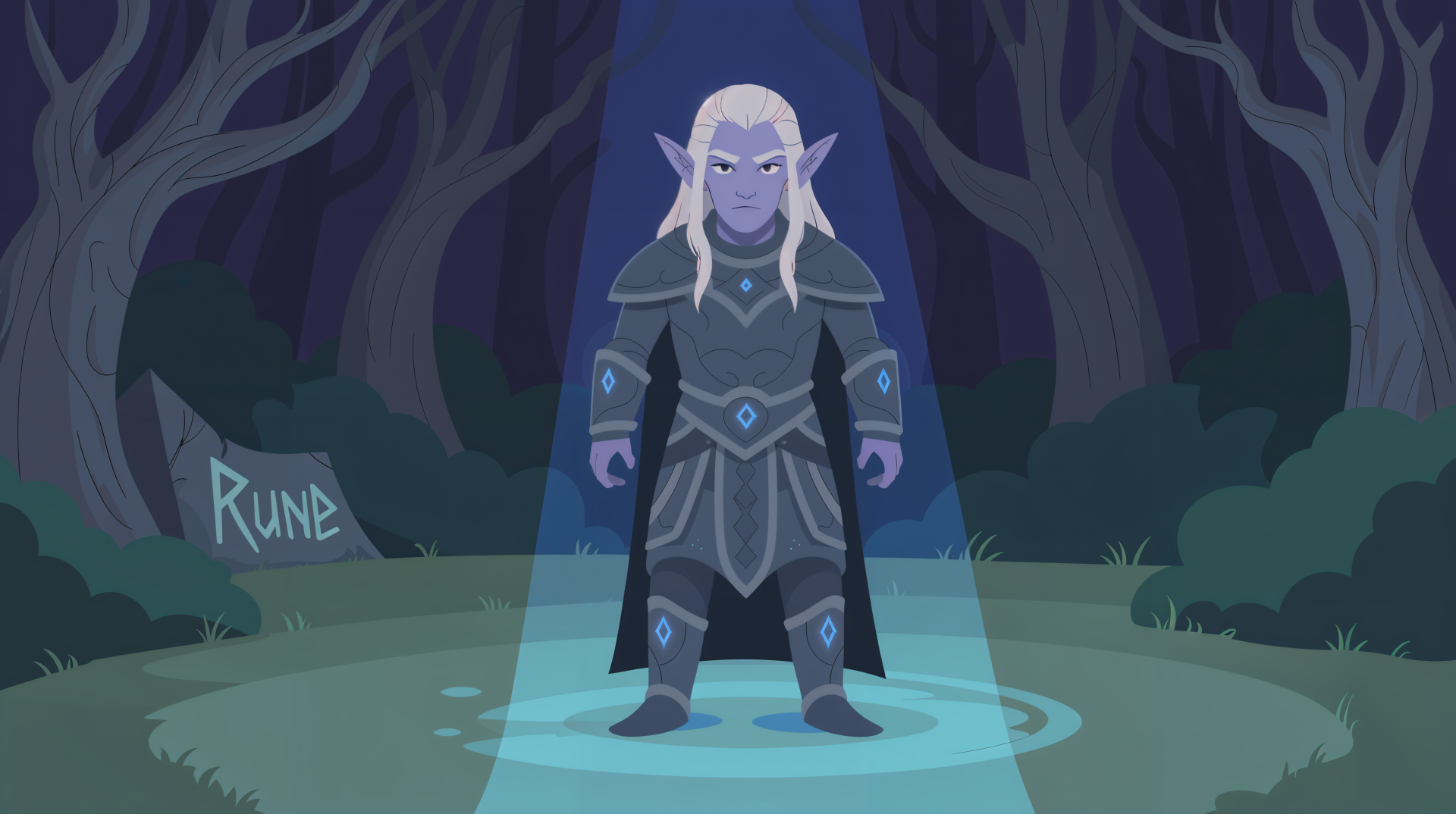 Dark Elf Warrior 4K Ultra HD Fantasy Wallpaper by QuantumCurator