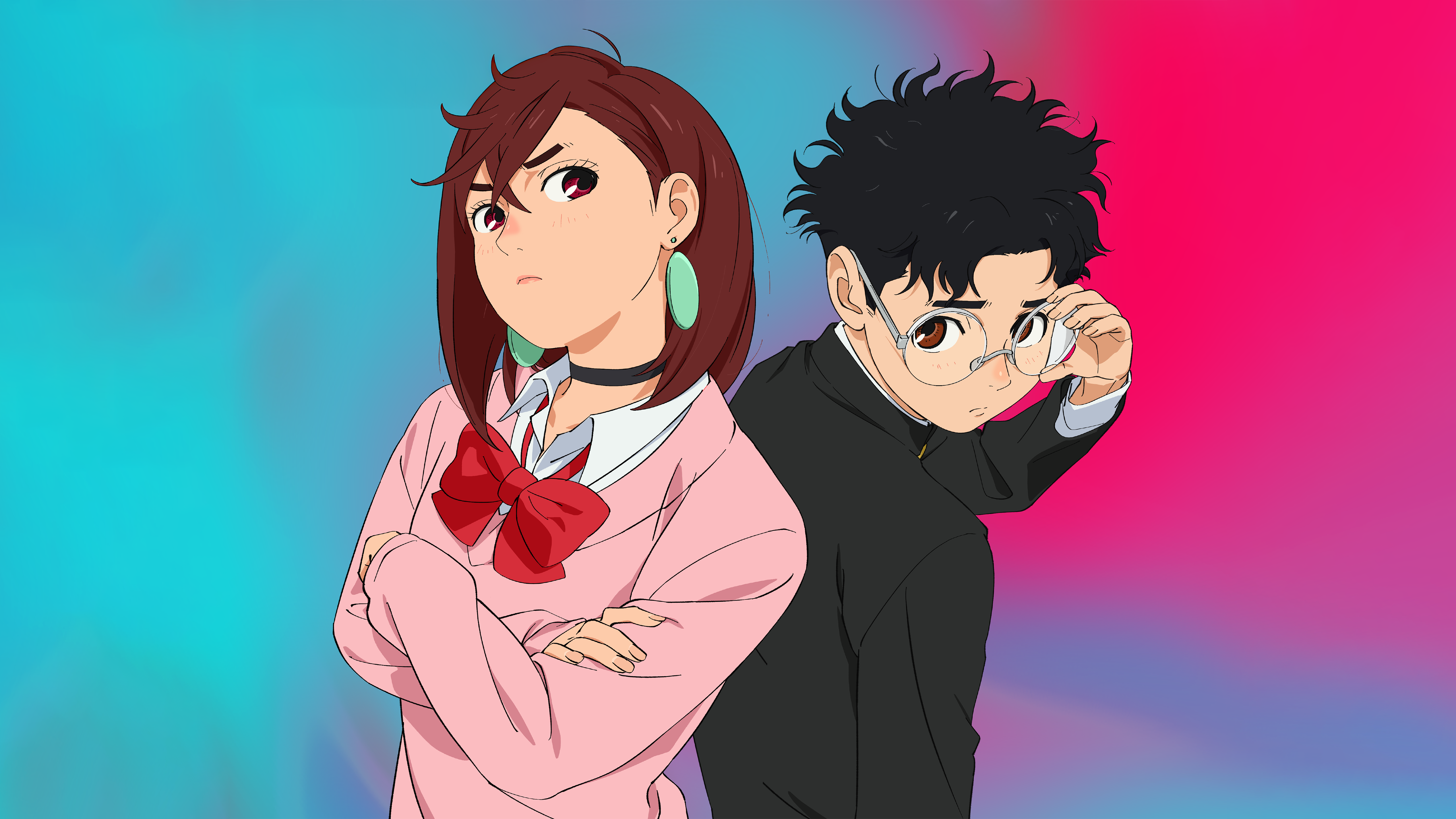 Dandadan 4K Ultra HD — Supernatural Duo Wallpaper