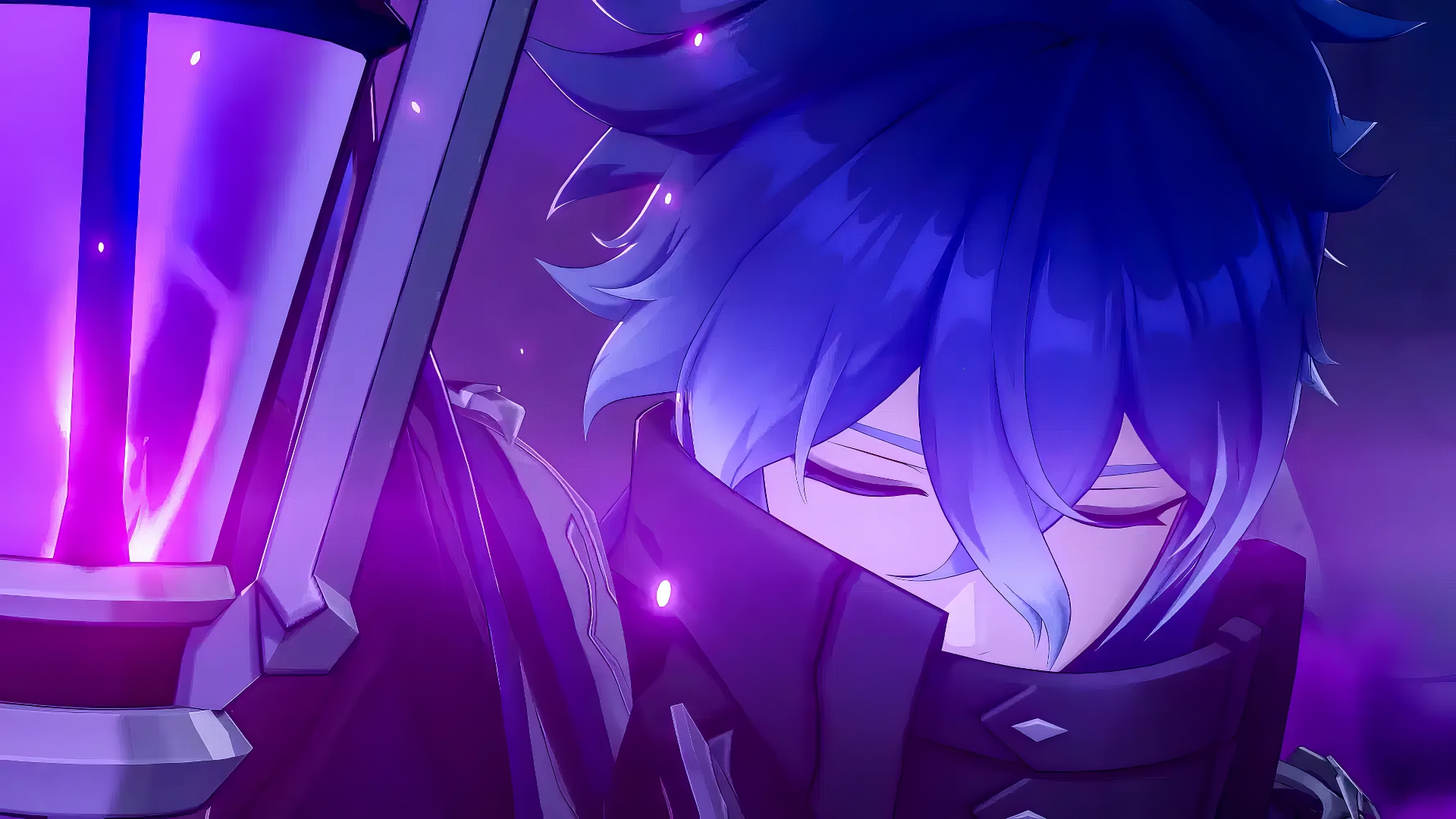 Flins — Veil of Night (Genshin Impact) HD Wallpaper