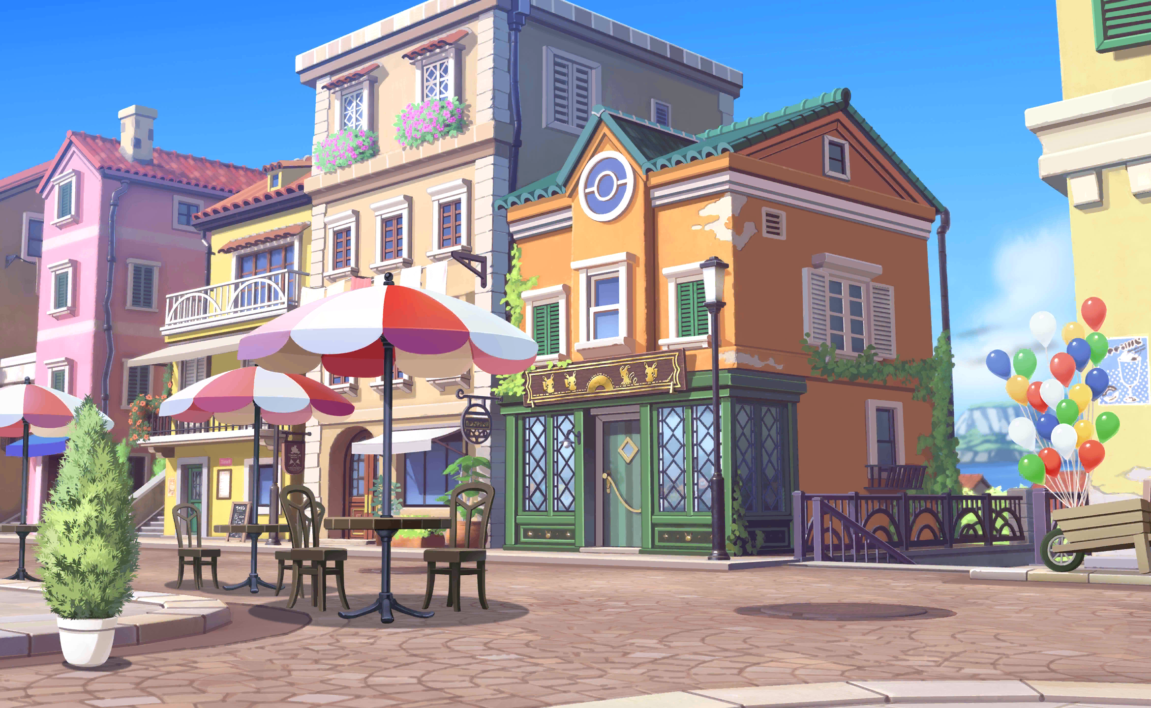 Pokemon Friends: Sunny Plaza Cafe — HD Wallpaper