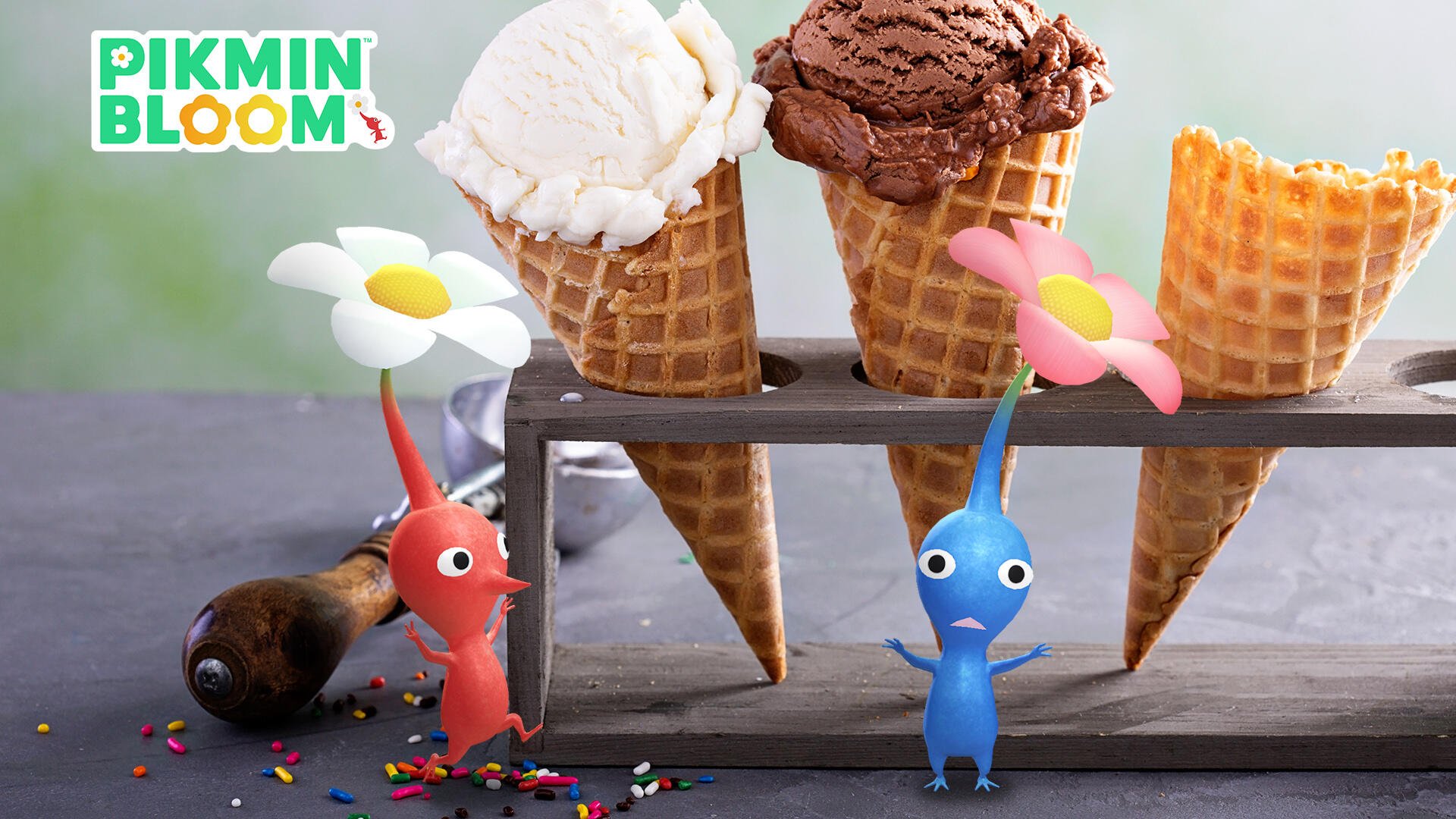 Pikmin Bloom HD Wallpaper — Sweet Ice Cream Picnic | 1920x1080 ...