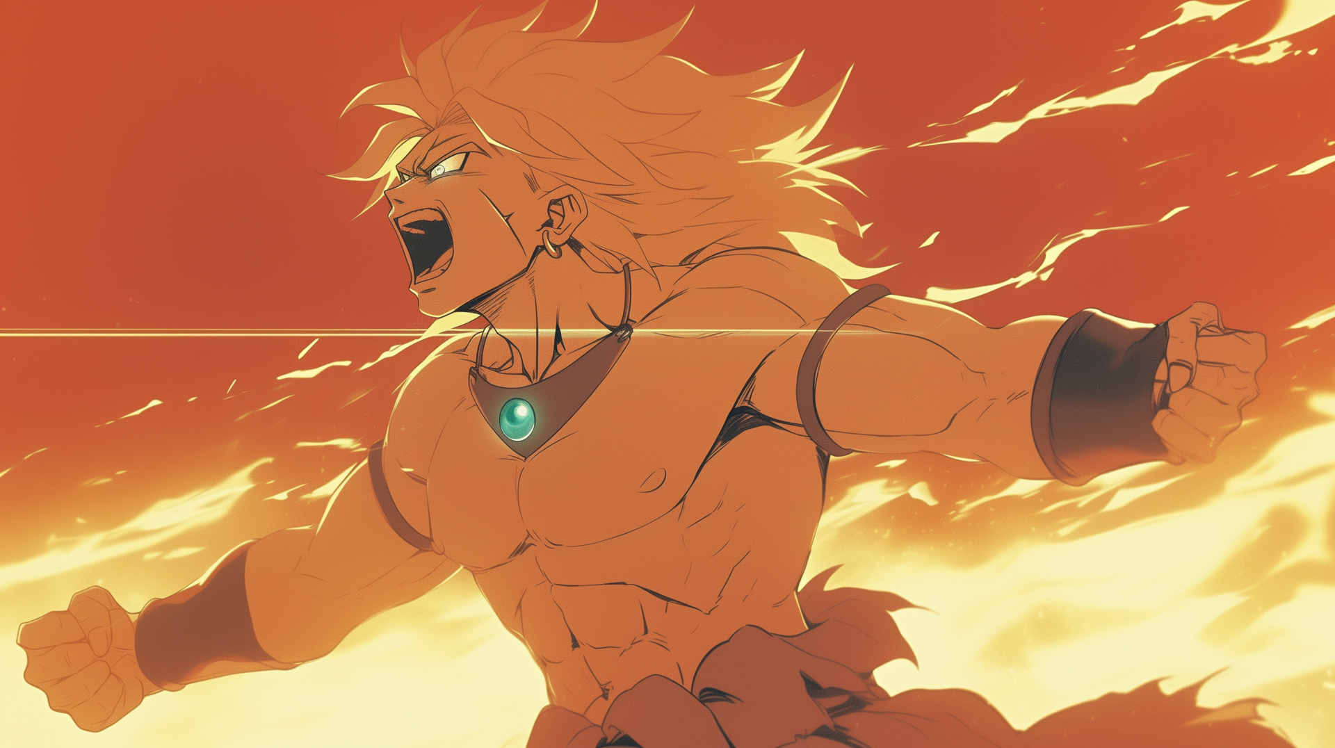 Dragon Ball Z: Broly — Orange Super Saiyan HD Wallpaper by patrika ...