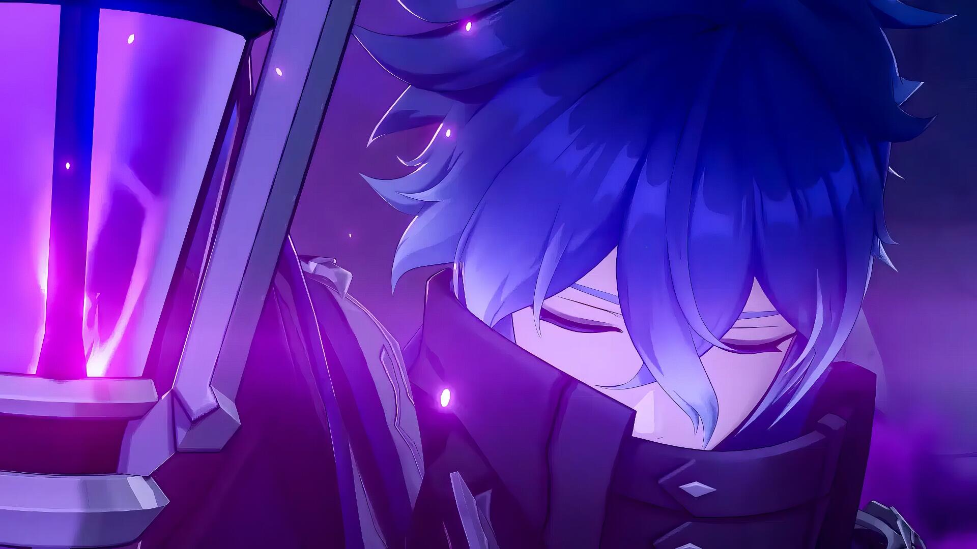 Flins — Veil of Night (Genshin Impact) HD Wallpaper