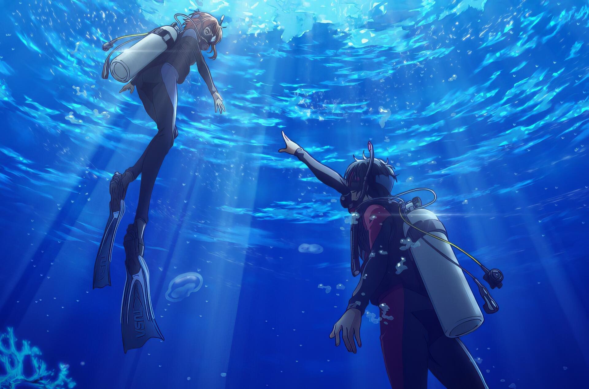 Grand Blue HD — Into the Deep: Anime Dive Wallpaper