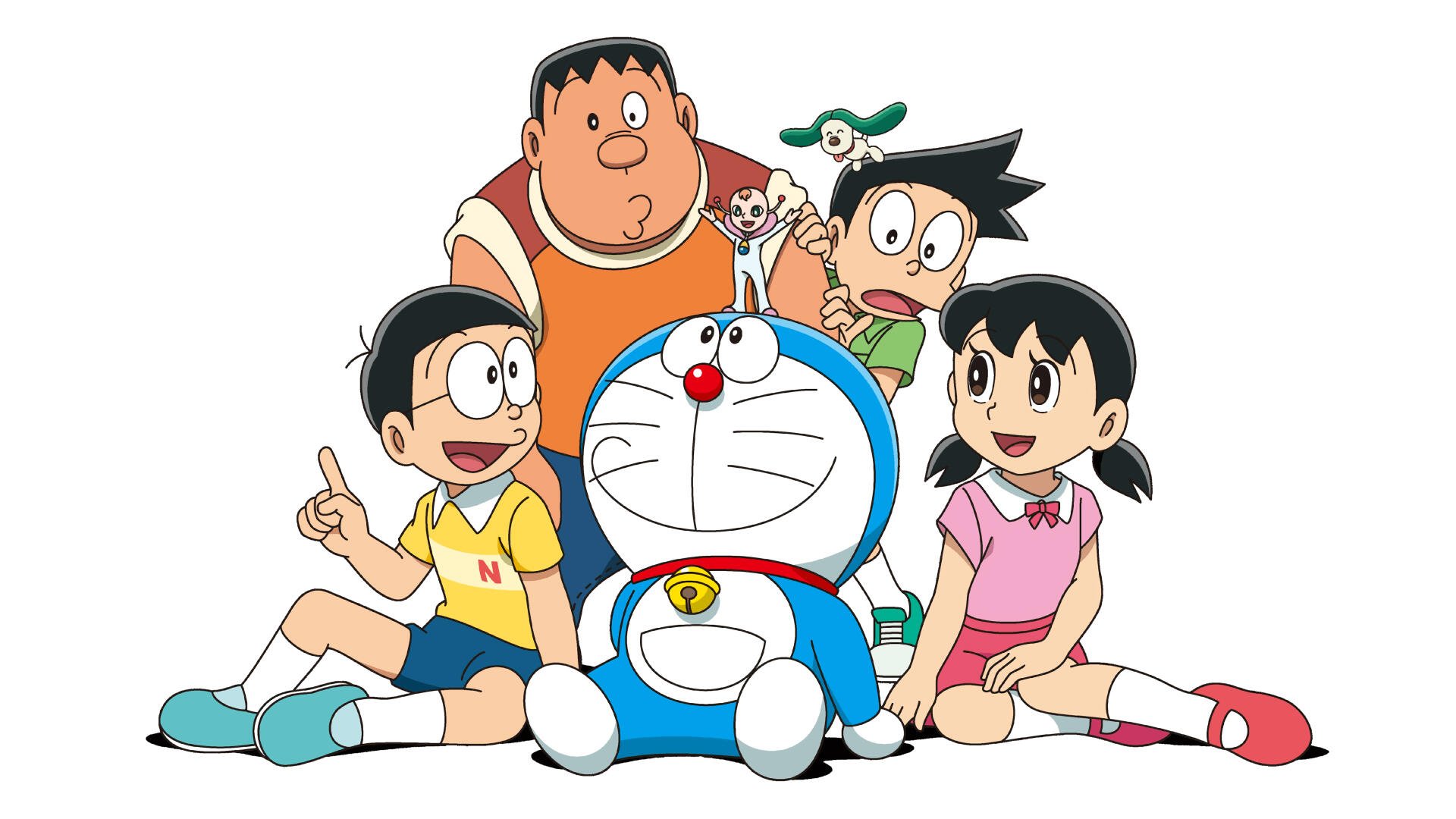 Doraemon & Friends — 4K Ultra HD Wallpaper: Nobita, Shizuka & Suneo