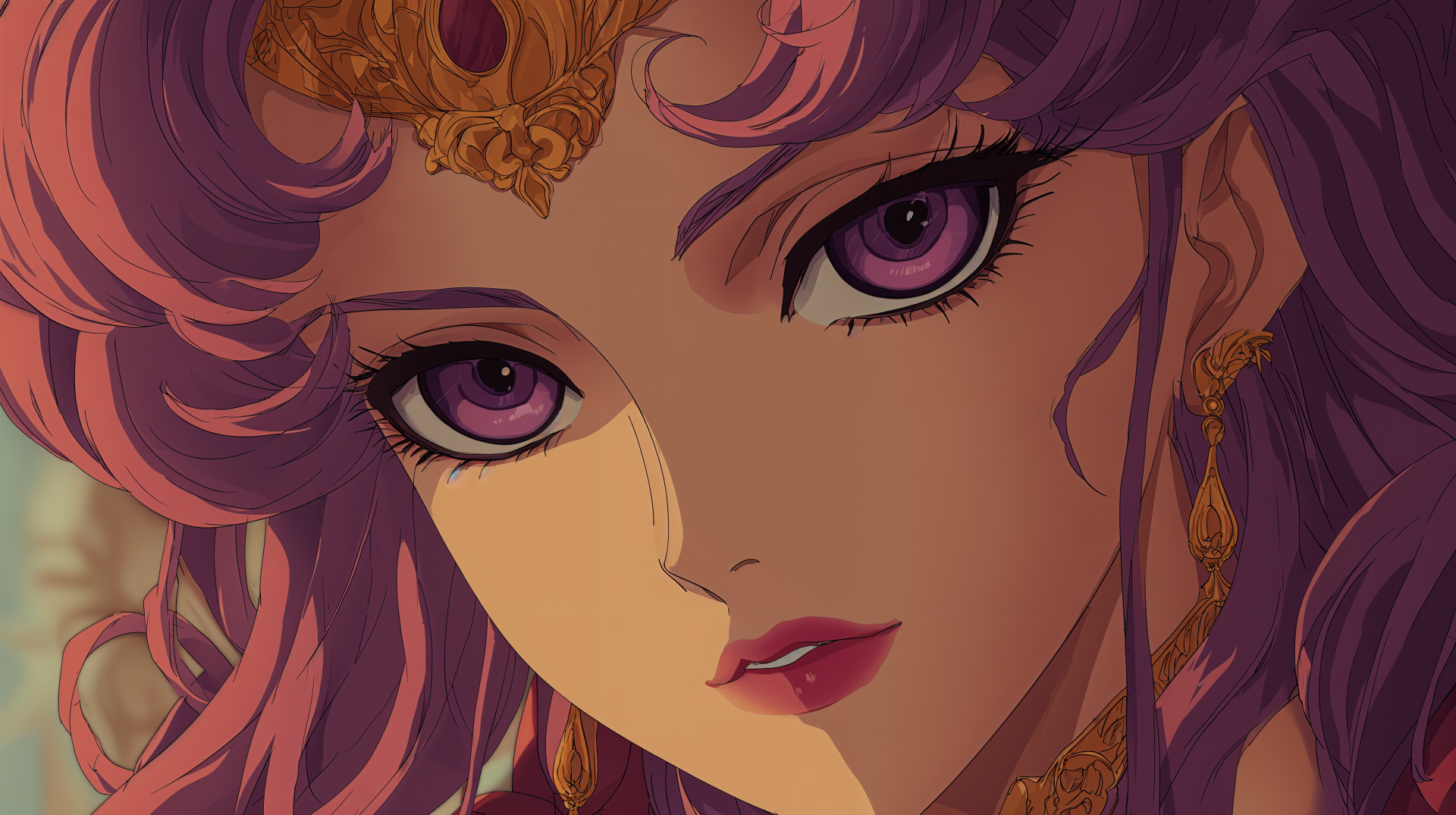 Download Anime Anime Girl Purple Eyes Portrait Purple Hair 4k Ultra HD