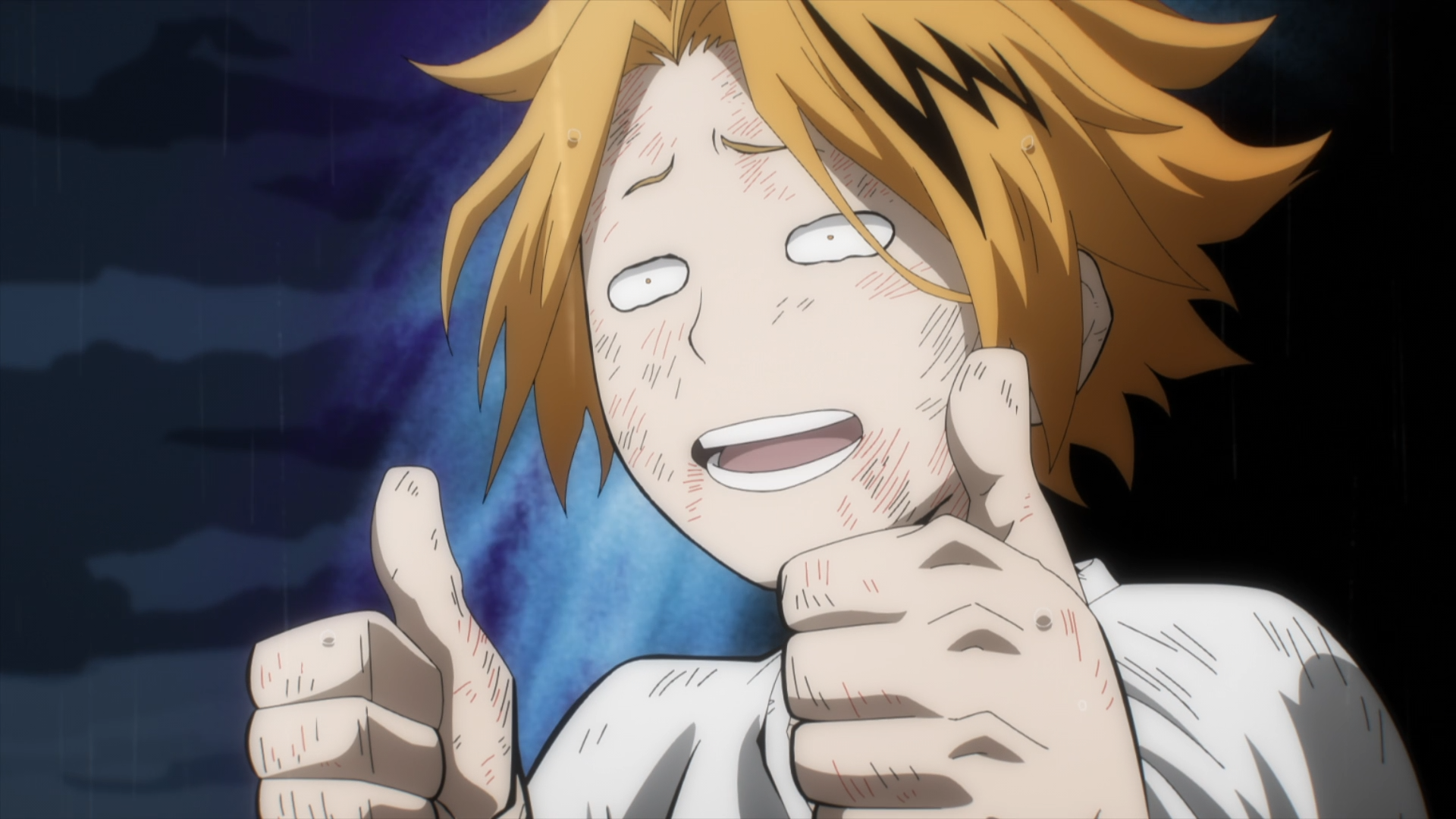 Denki Kaminari — Sparked Thumbs Up (MHA HD Wallpaper) | 1920x1080 ...