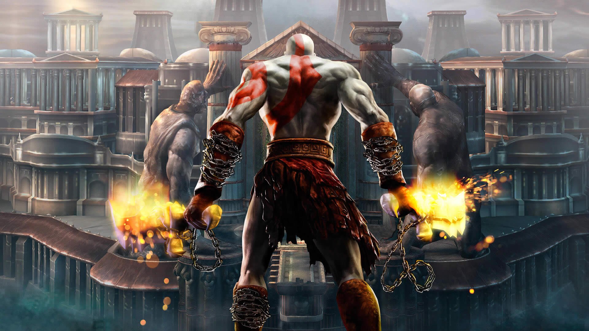 God of War — Kratos Ascends (4K Ultra HD Wallpaper)